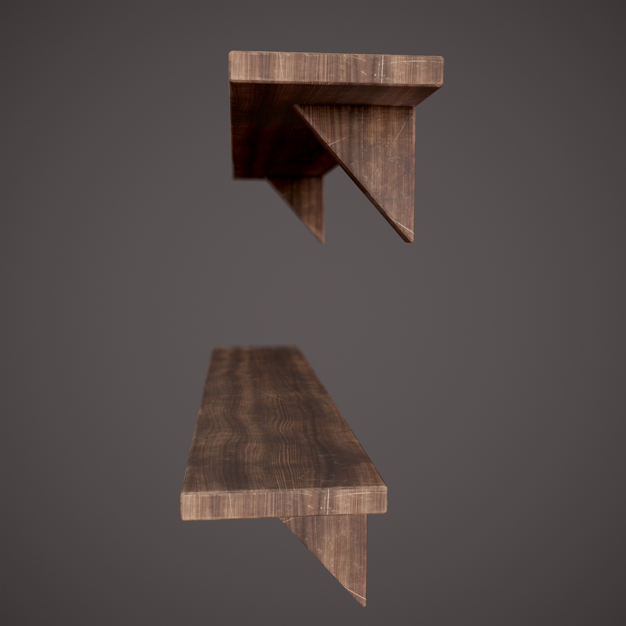 Medieval Wall Shelf - 3D Model by Get Dead Entertainment