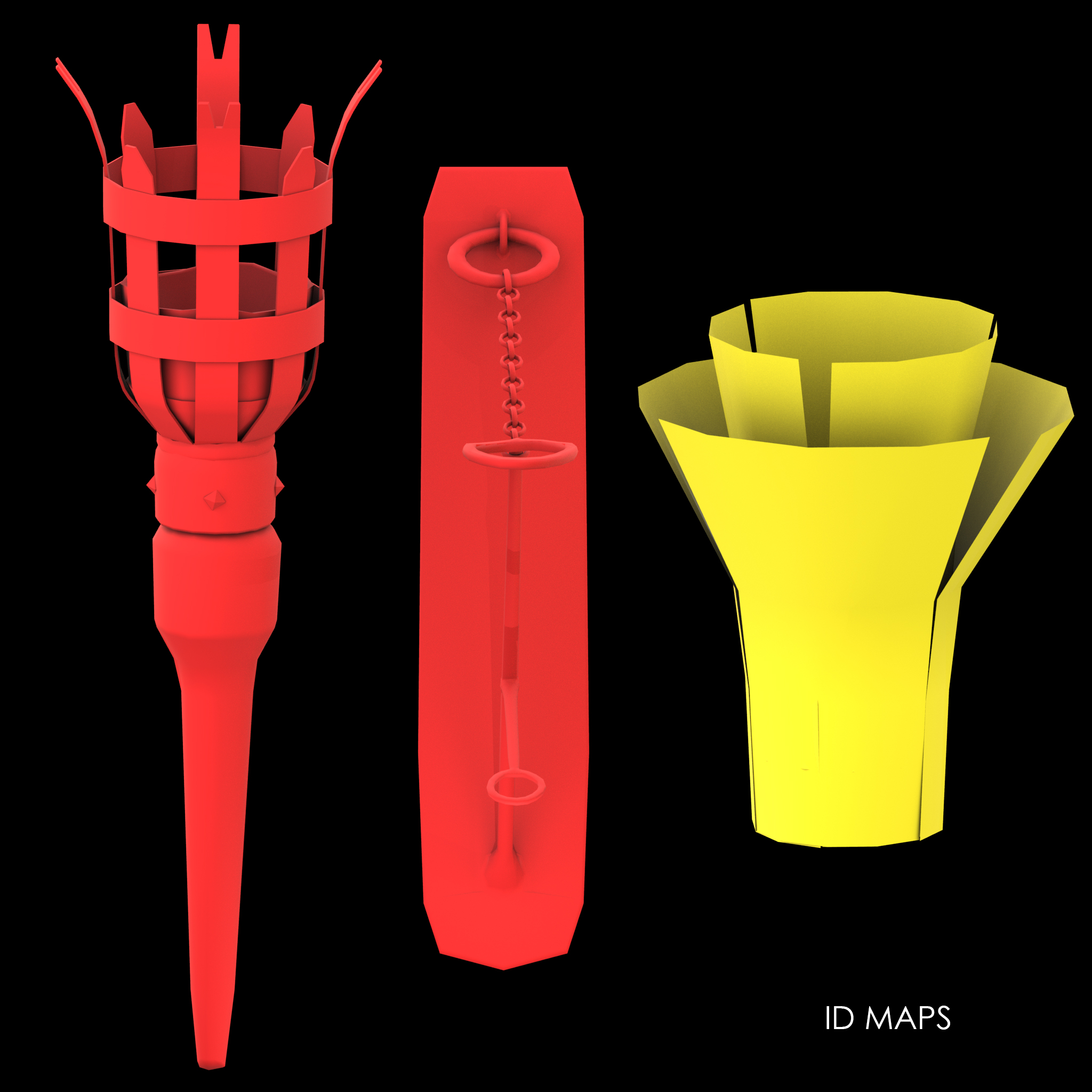Medieval Wall Torch - 3D Model by Get Dead Entertainment