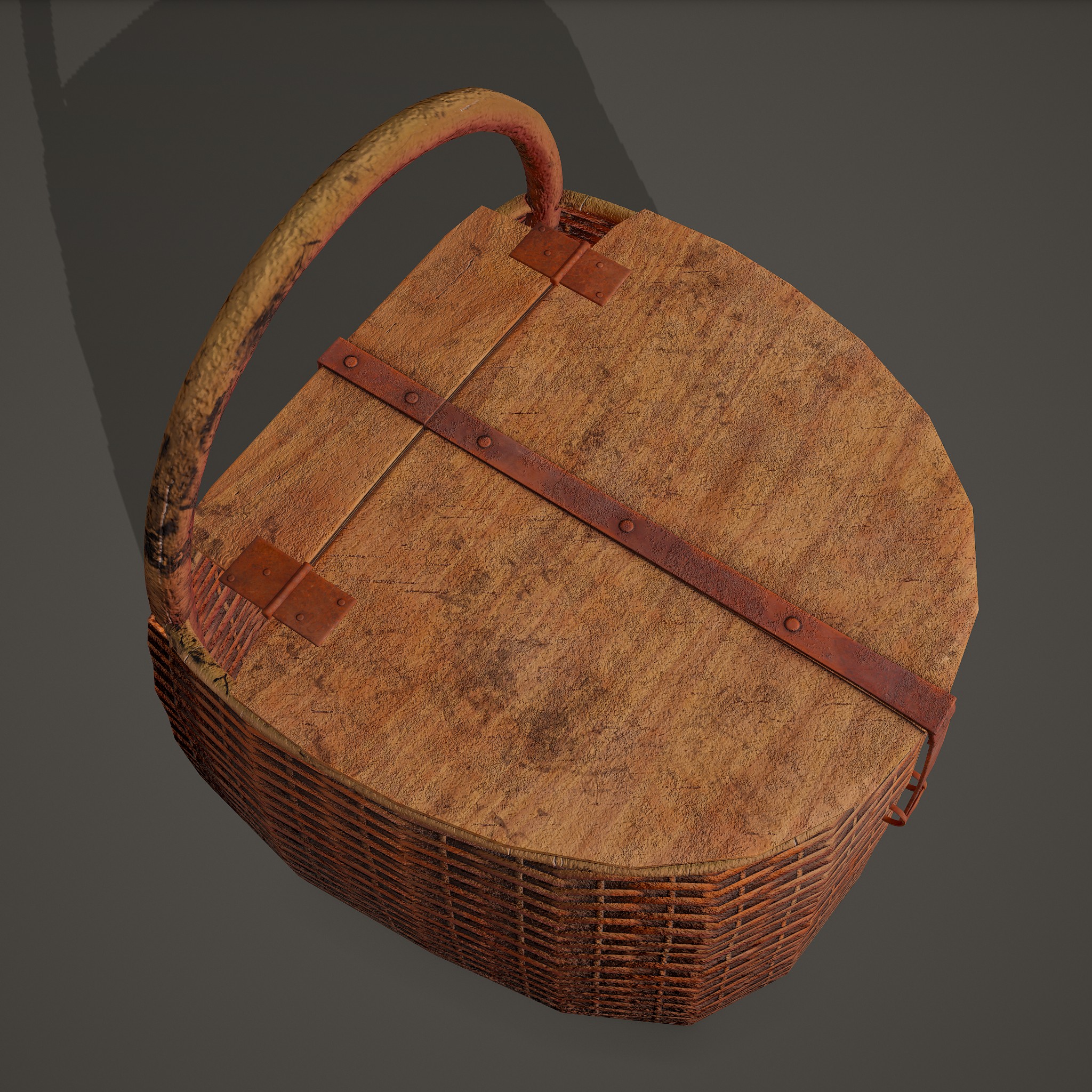 Medieval Wicker Basket 2 - 3D Model by Get Dead Entertainment