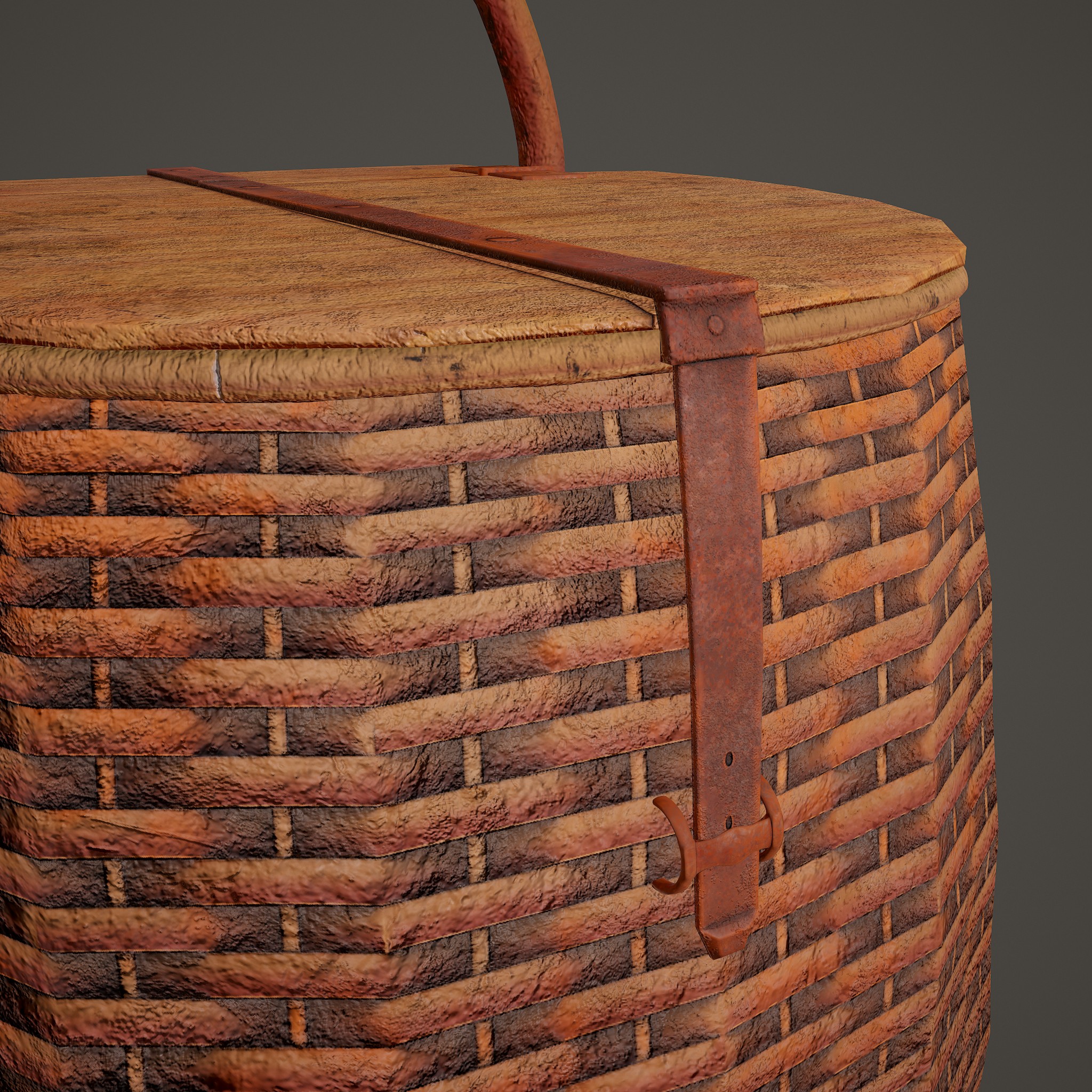 Medieval Wicker Basket 2 - 3D Model by Get Dead Entertainment