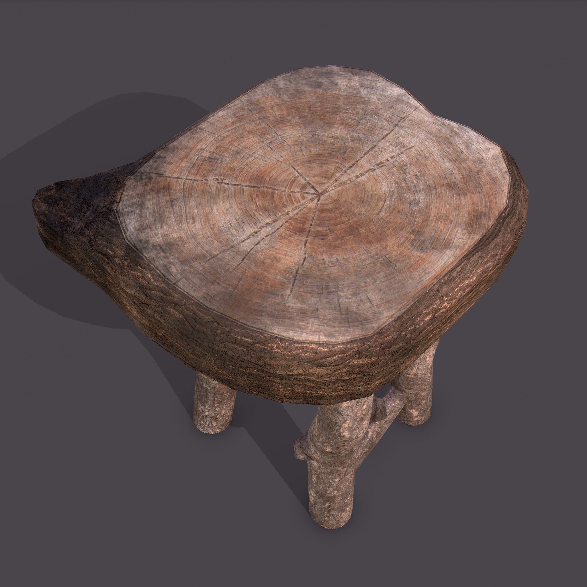 Medieval Wooden Bar Stool - 3D Model by Get Dead Entertainment