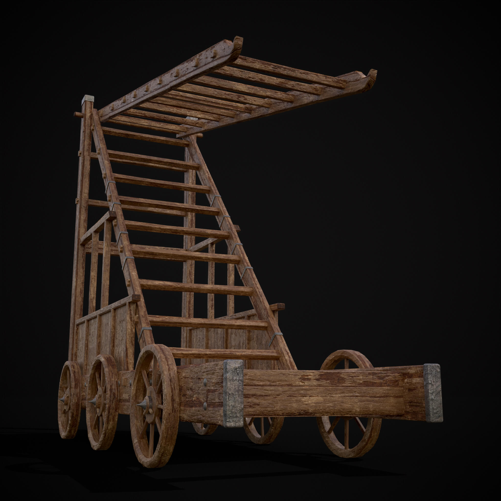 Medieval Wooden Escalade - 3D Model by Get Dead Entertainment