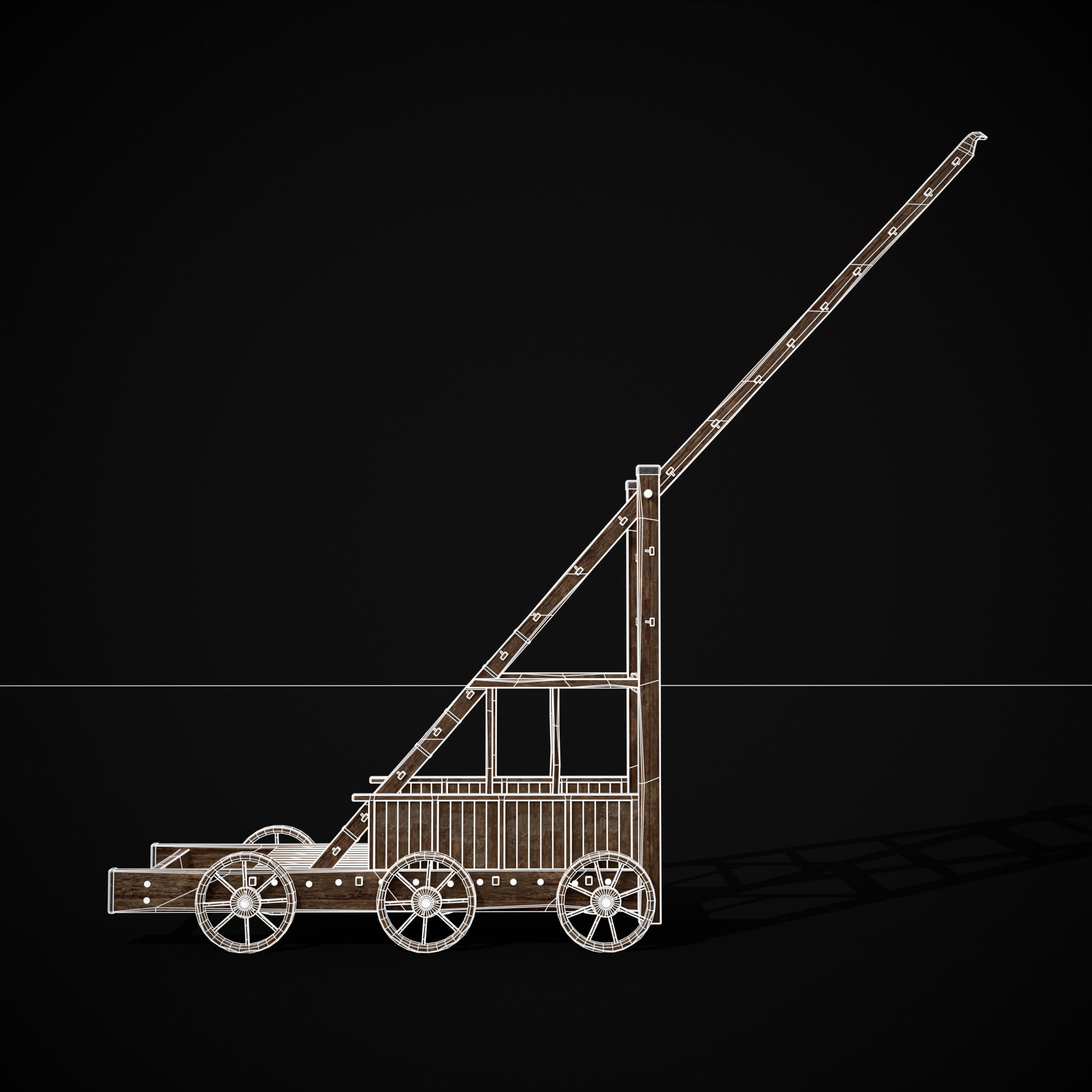 Medieval Wooden Escalade - 3D Model by Get Dead Entertainment