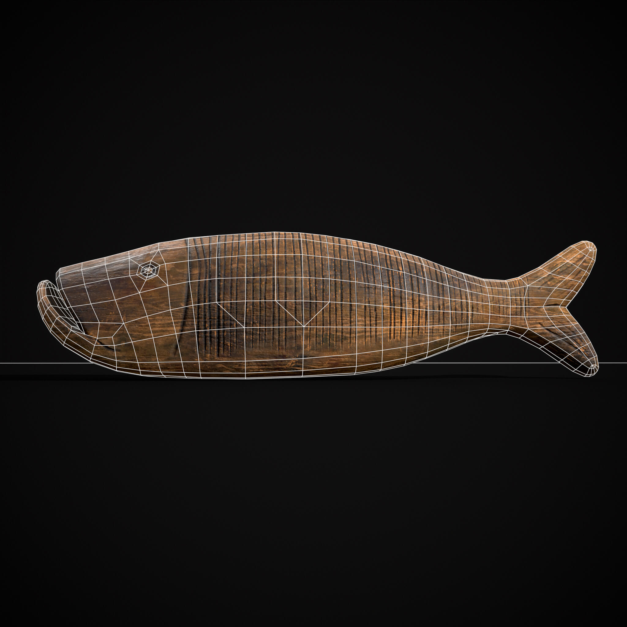 Medieval Wooden Fish Toy - 3D Model by Get Dead Entertainment