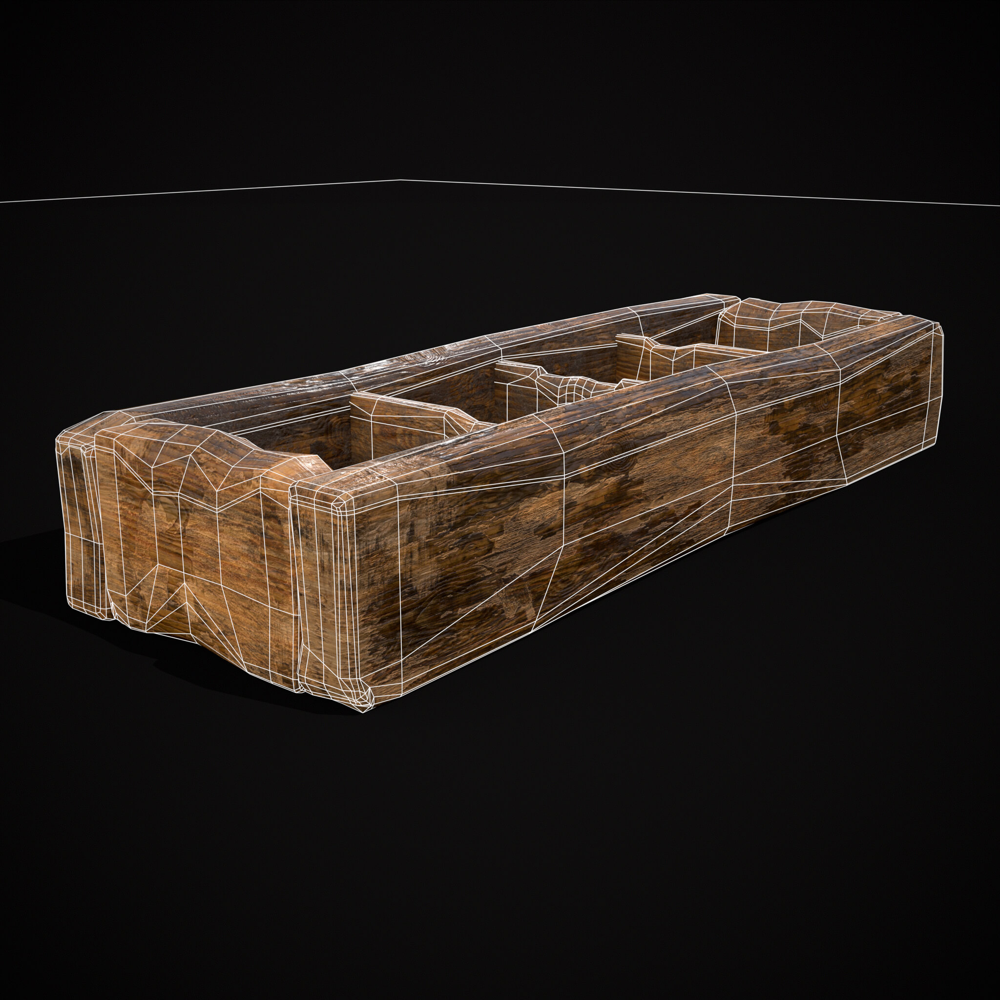 Medieval Wooden Food Separator - 3D Model by Get Dead Entertainment