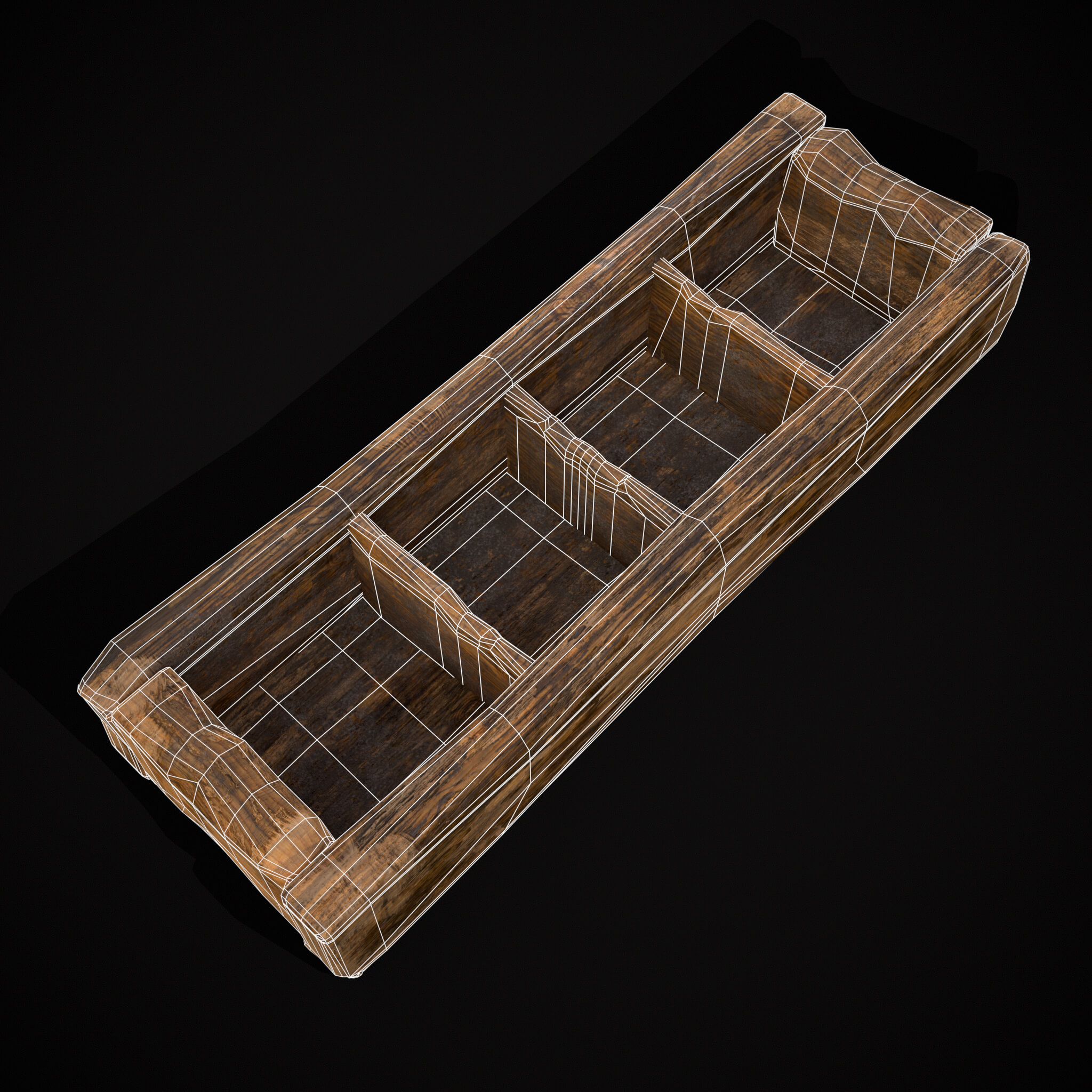 Medieval Wooden Food Separator - 3D Model by Get Dead Entertainment