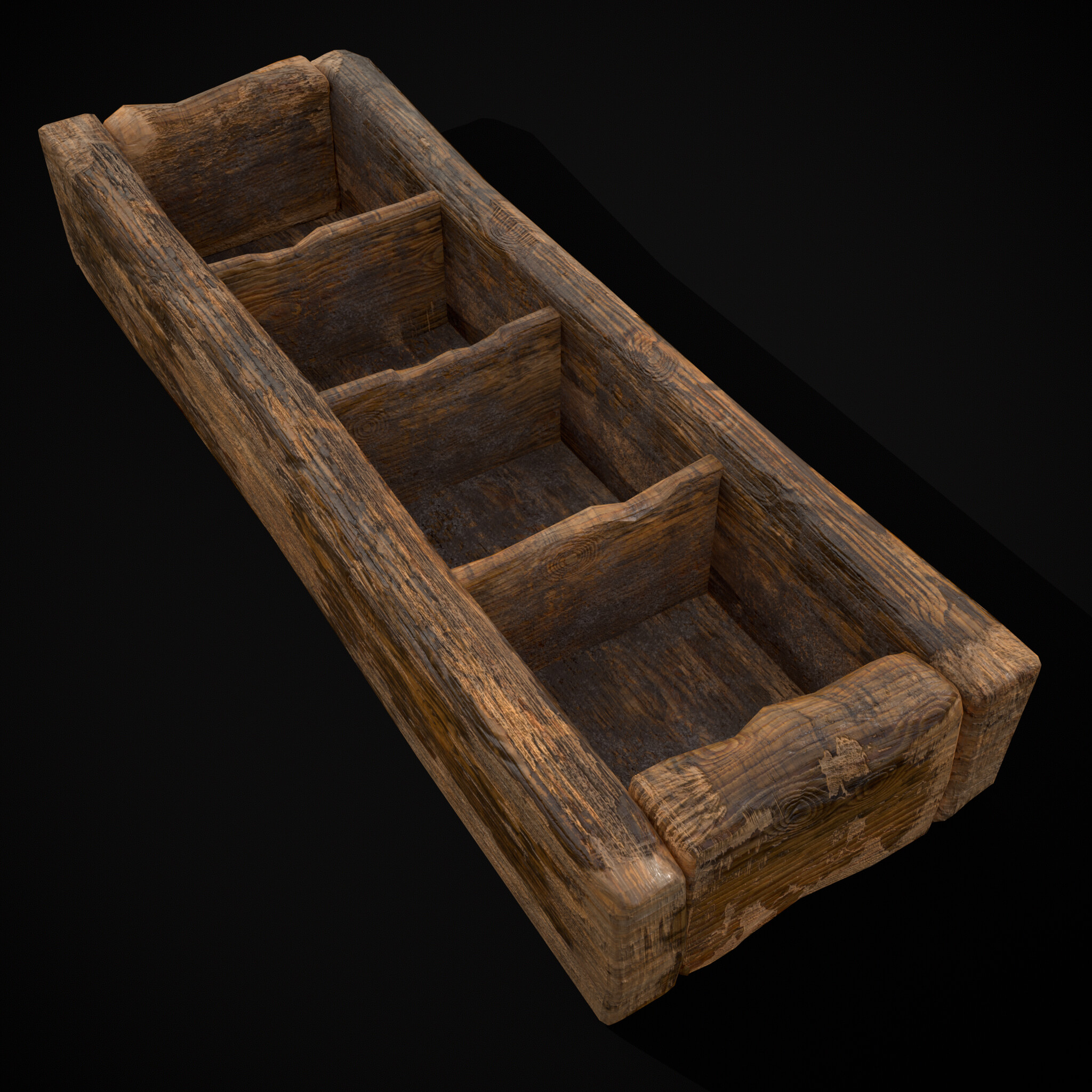 Medieval Wooden Food Separator - 3D Model by Get Dead Entertainment
