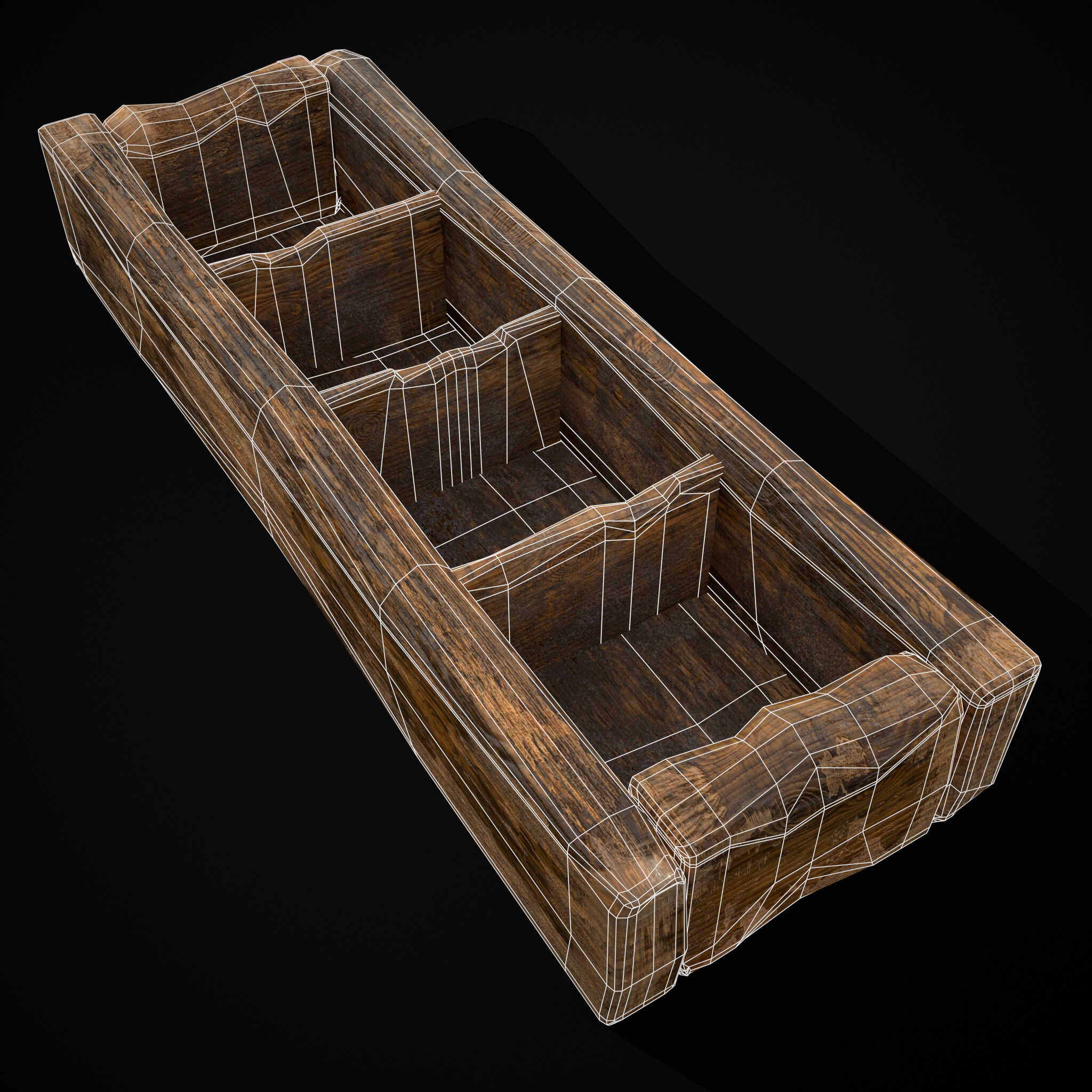 Medieval Wooden Food Separator - 3D Model by Get Dead Entertainment