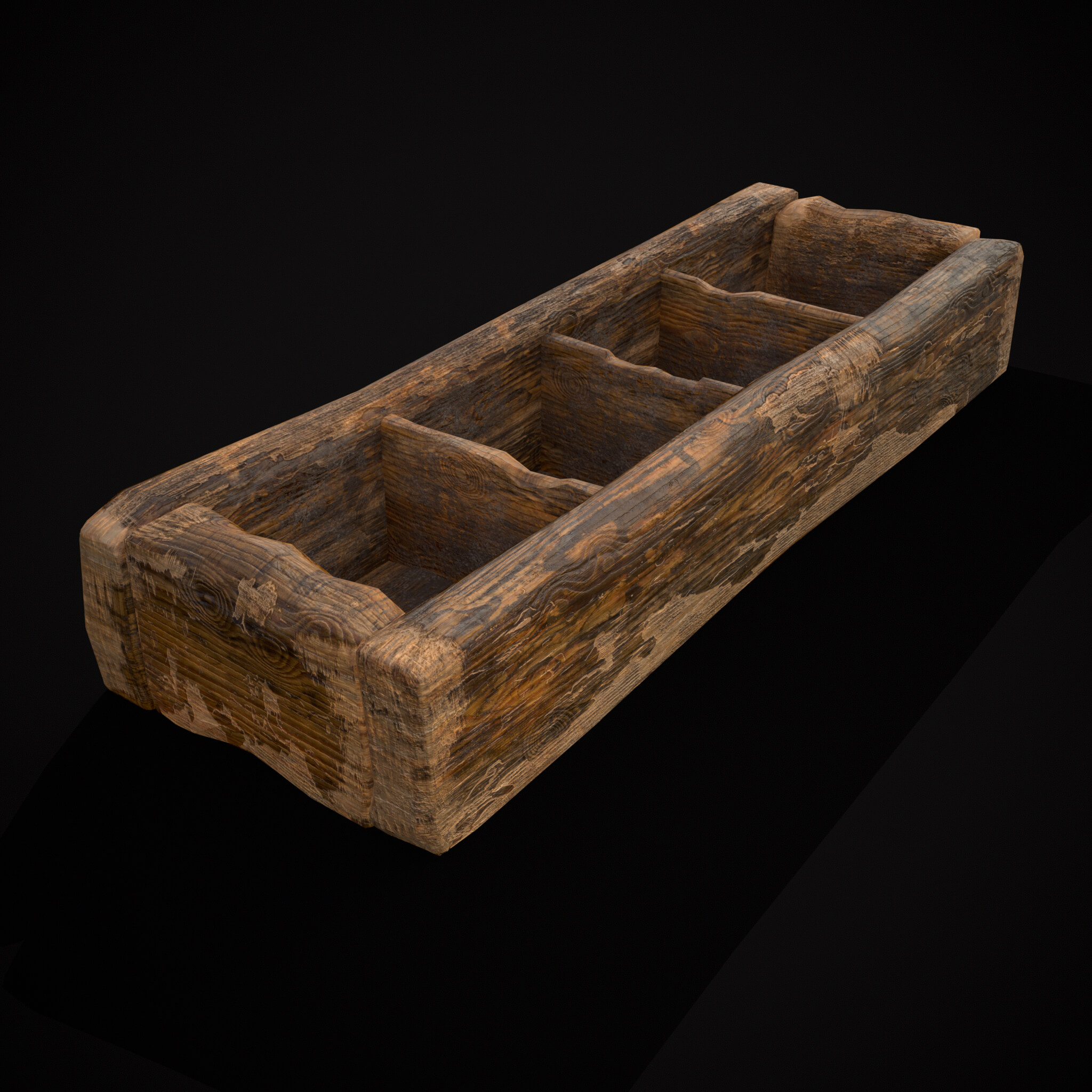 Medieval Wooden Food Separator - 3D Model by Get Dead Entertainment