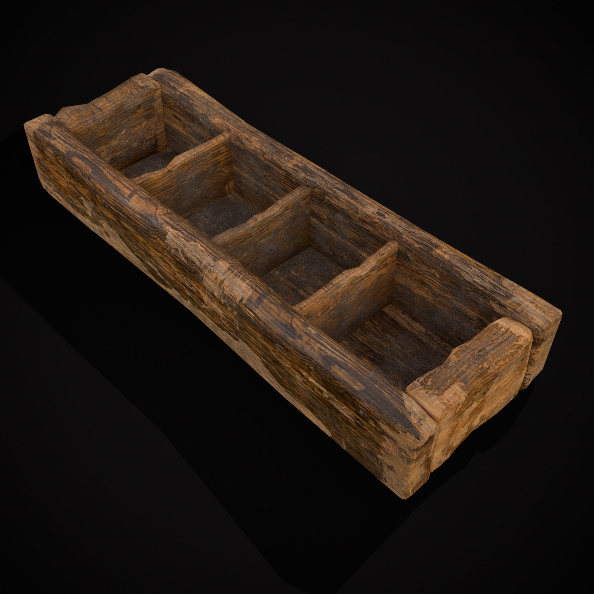 Medieval Wooden Food Separator - 3D Model by Get Dead Entertainment