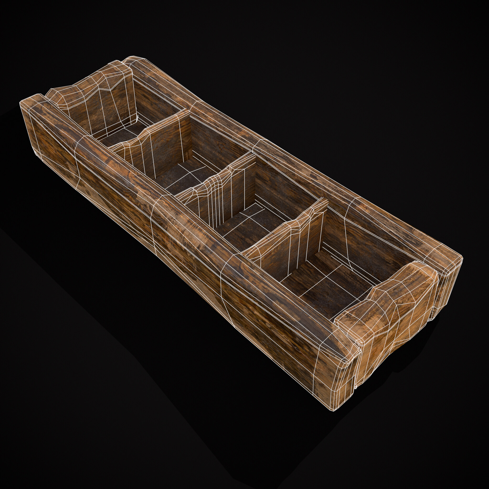 Medieval Wooden Food Separator - 3D Model by Get Dead Entertainment