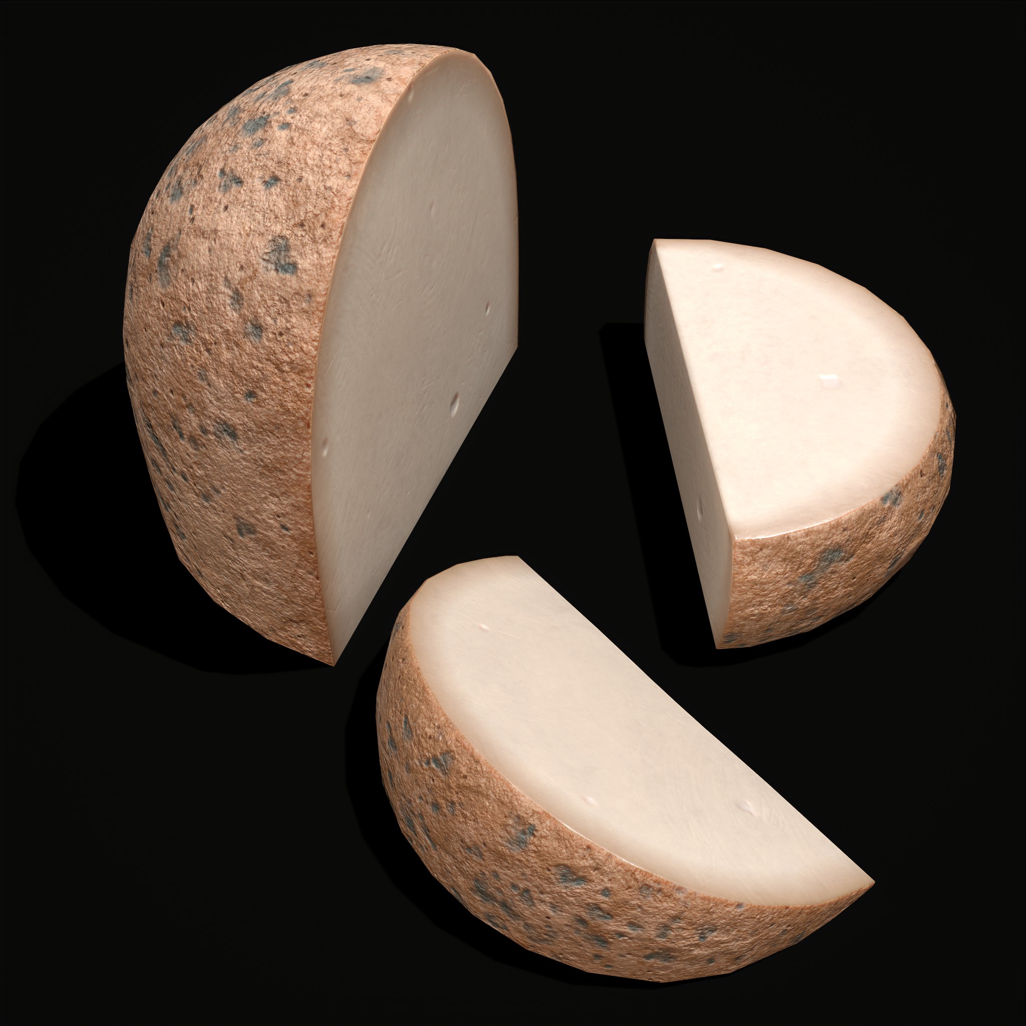 Medium Gouda Cheese Chunks - 3D Model by Get Dead Entertainment