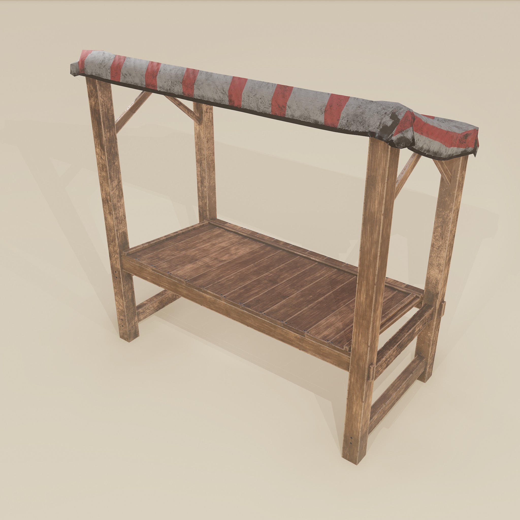 Merchant Stall - 3D Model by Get Dead Entertainment