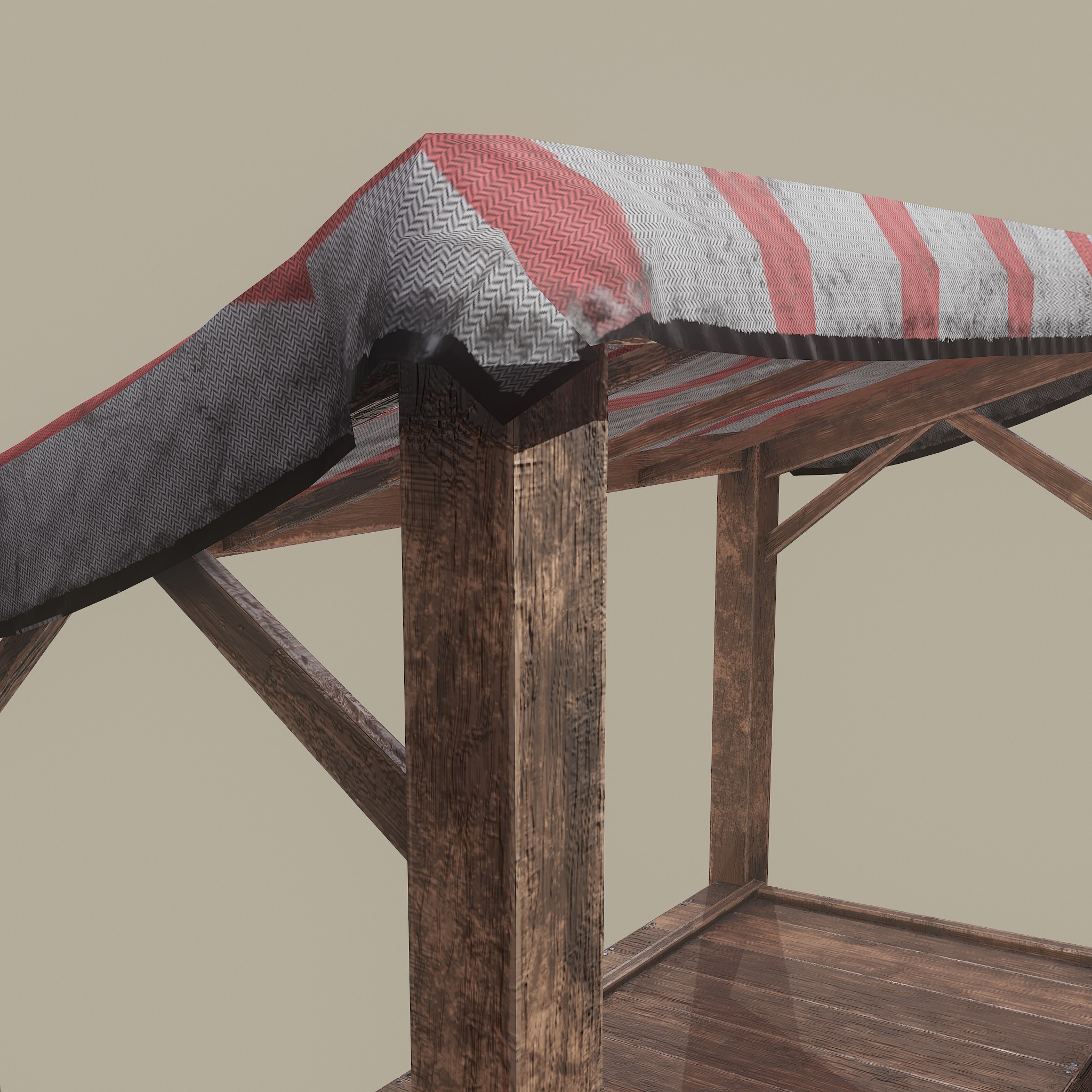 Merchant Stall - 3D Model by Get Dead Entertainment