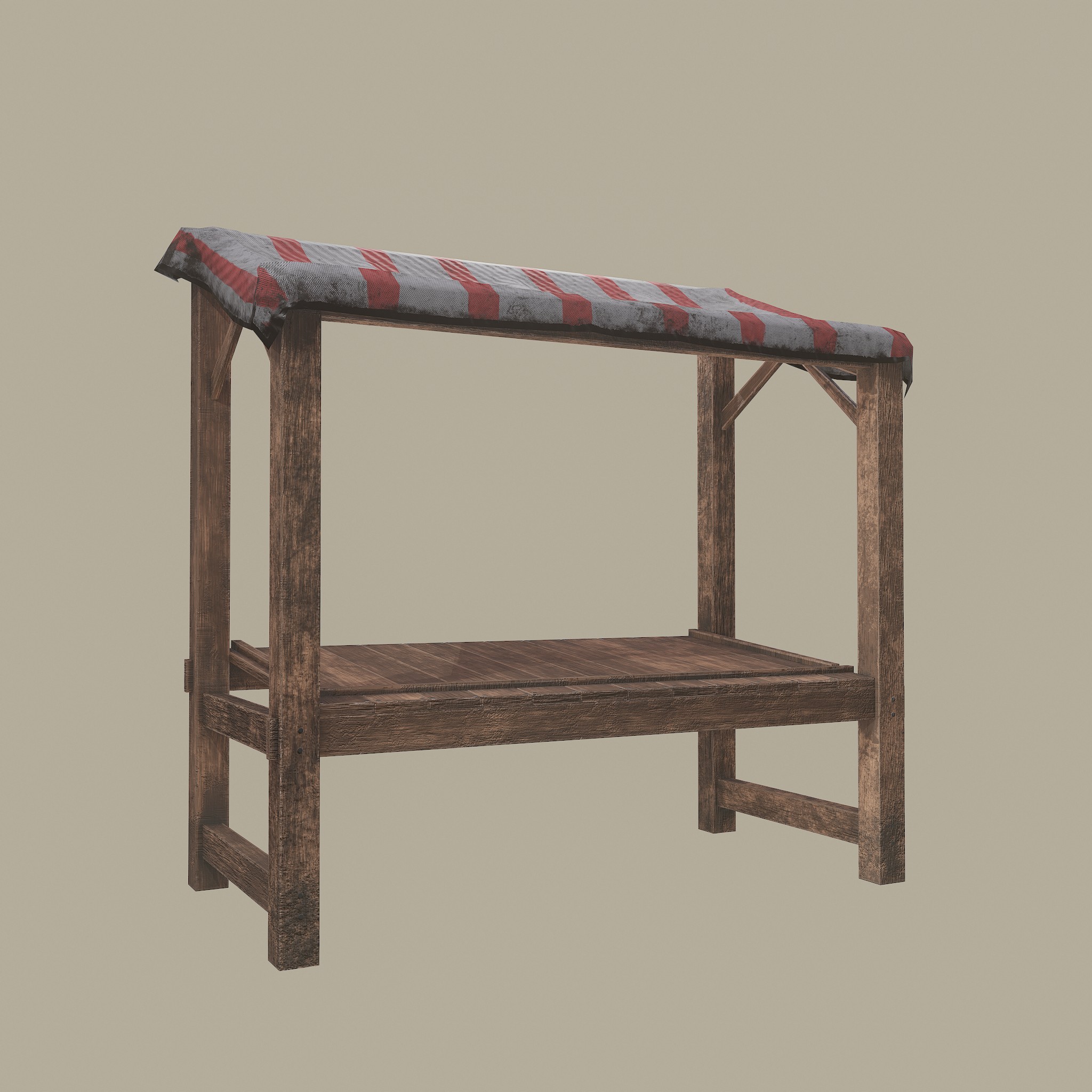 Merchant Stall - 3D Model by Get Dead Entertainment