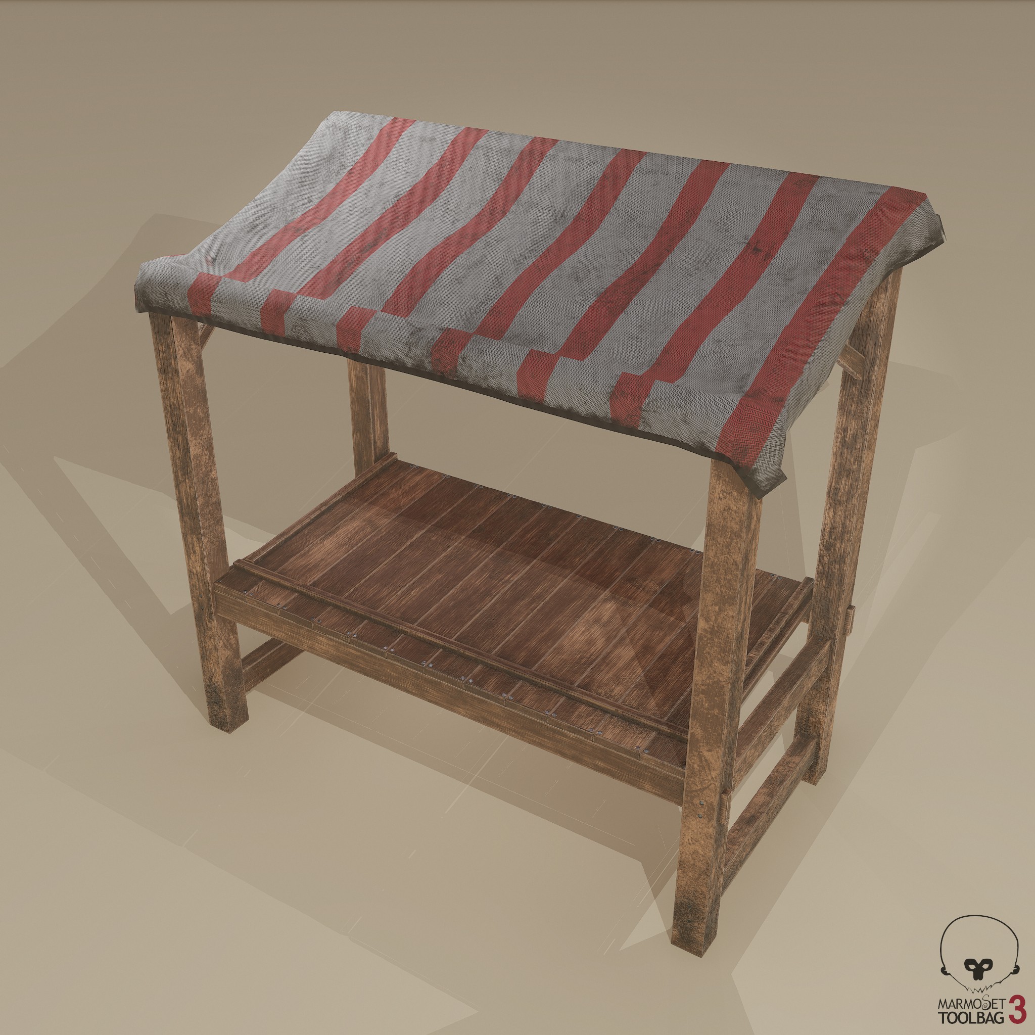Merchant Stall - 3D Model by Get Dead Entertainment
