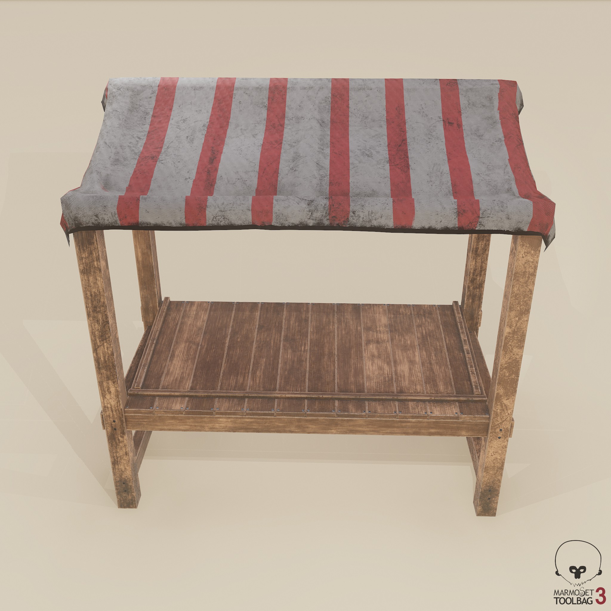 Merchant Stall - 3D Model by Get Dead Entertainment