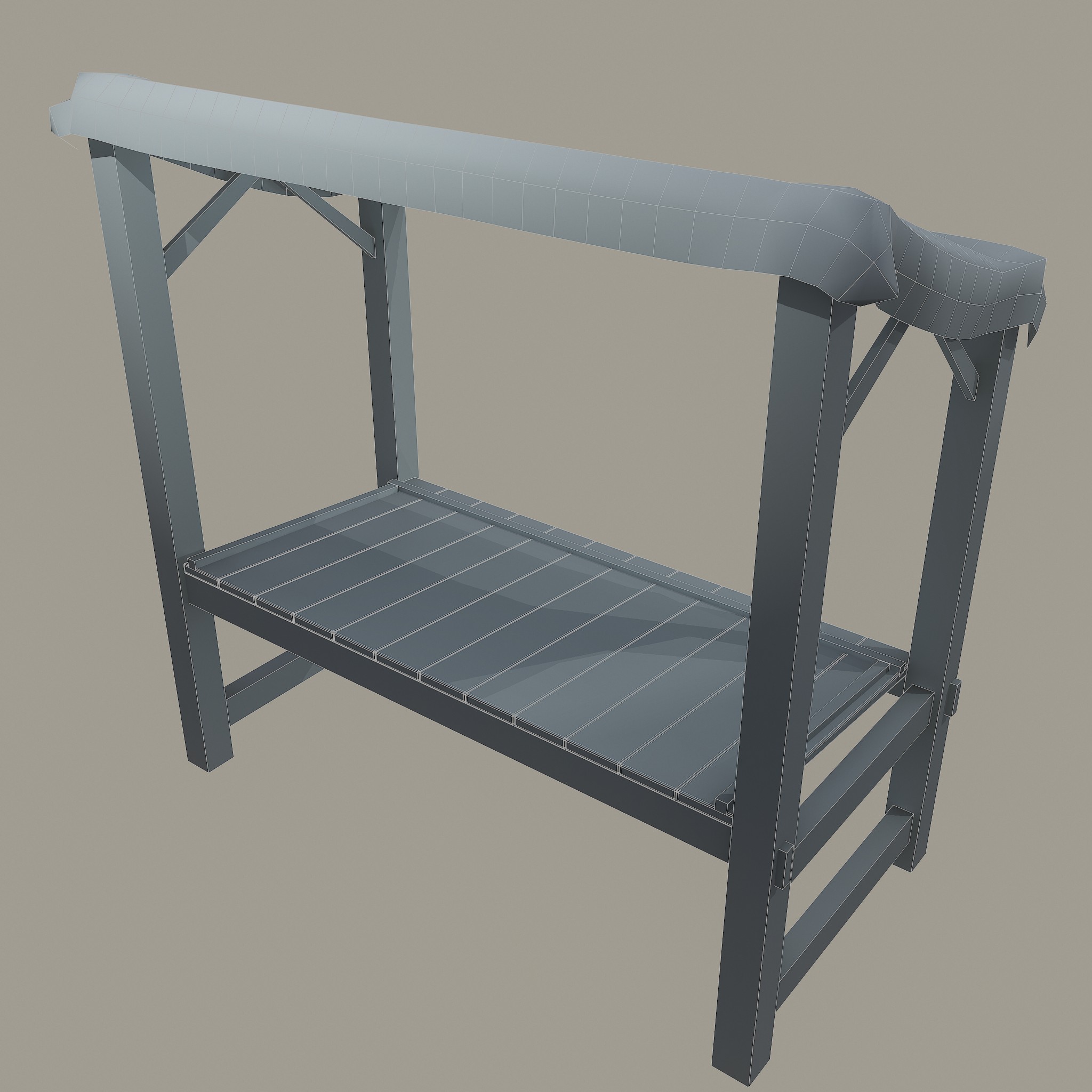 Merchant Stall - 3D Model by Get Dead Entertainment