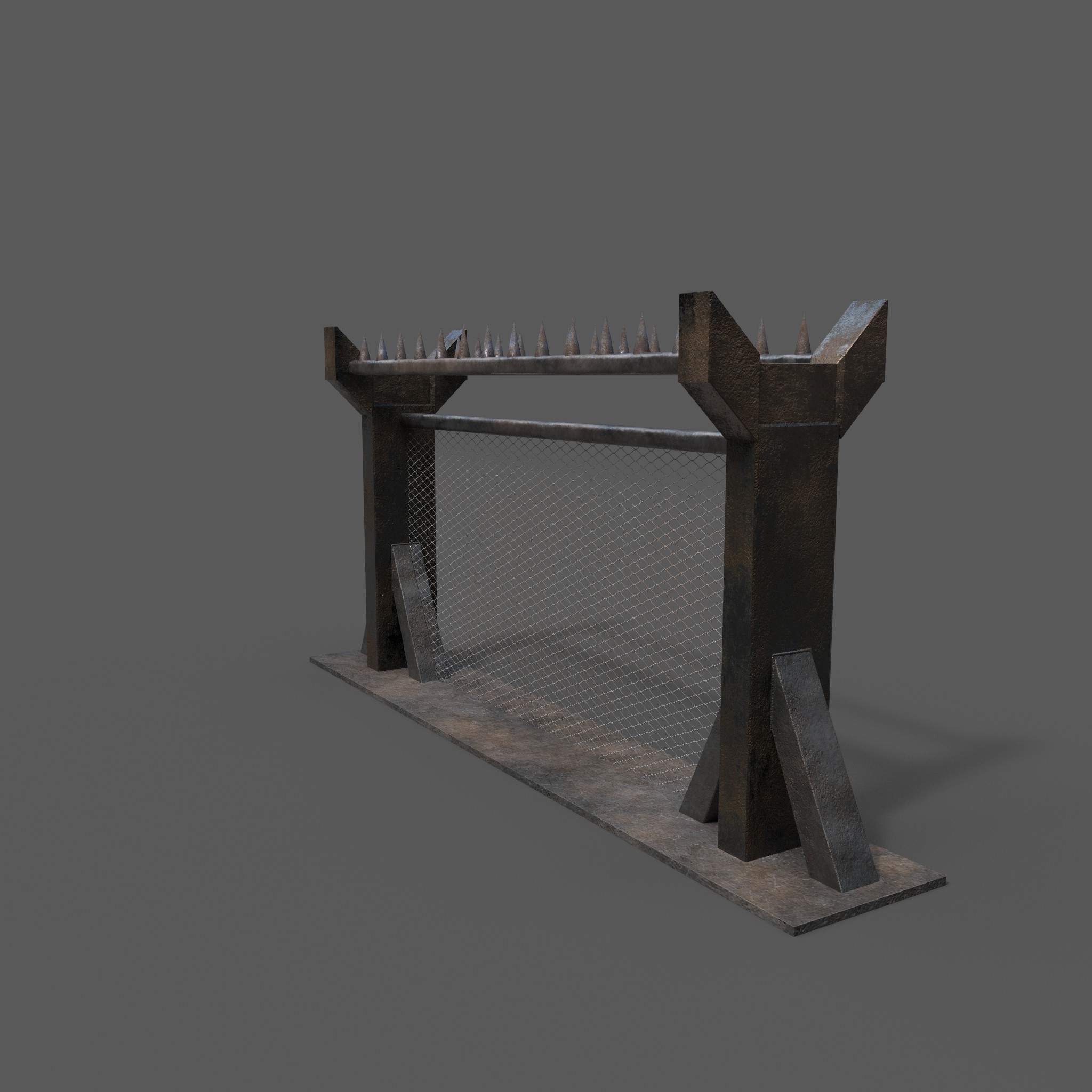 Metal Fence Model by Get Dead Entertainment