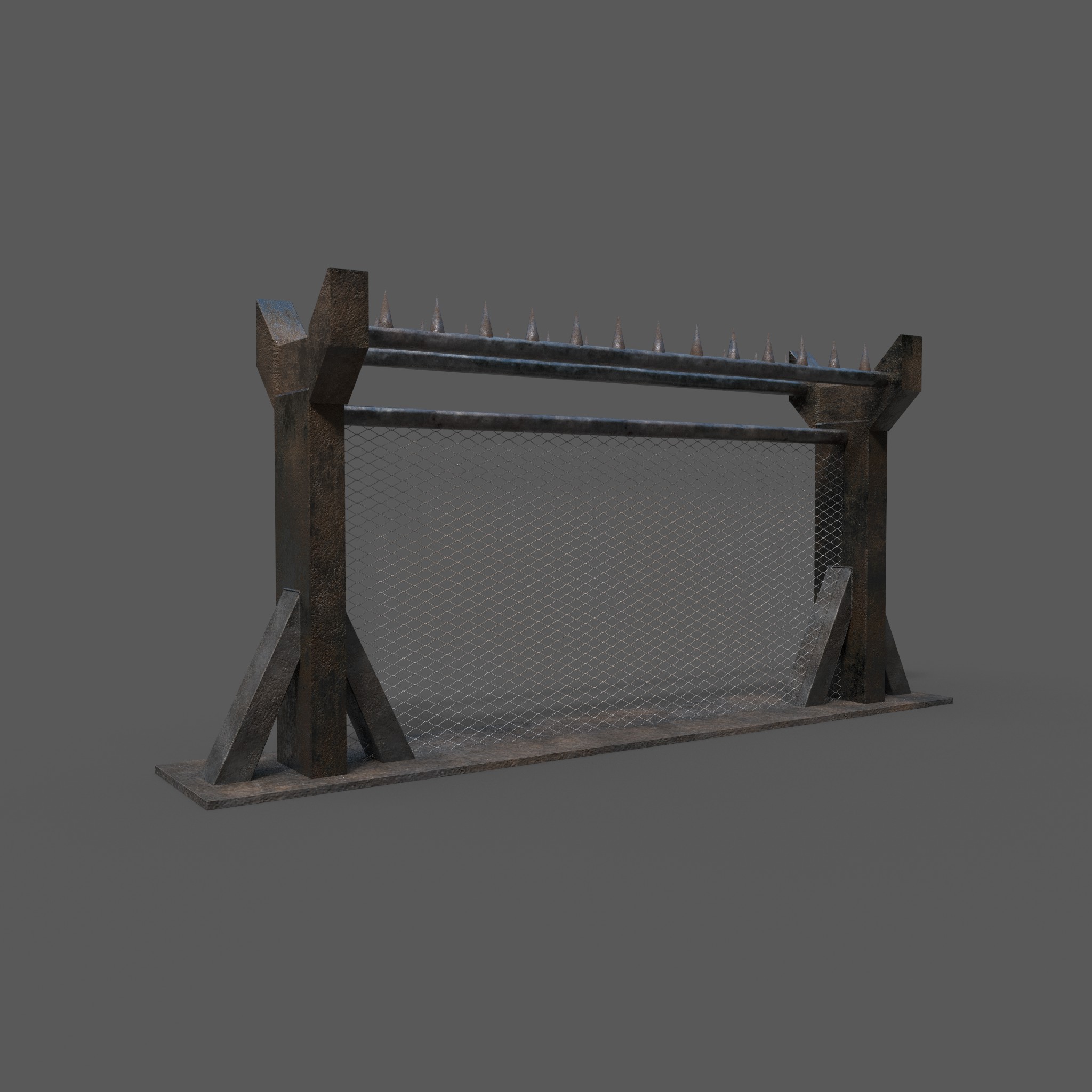 Metal Fence Model by Get Dead Entertainment