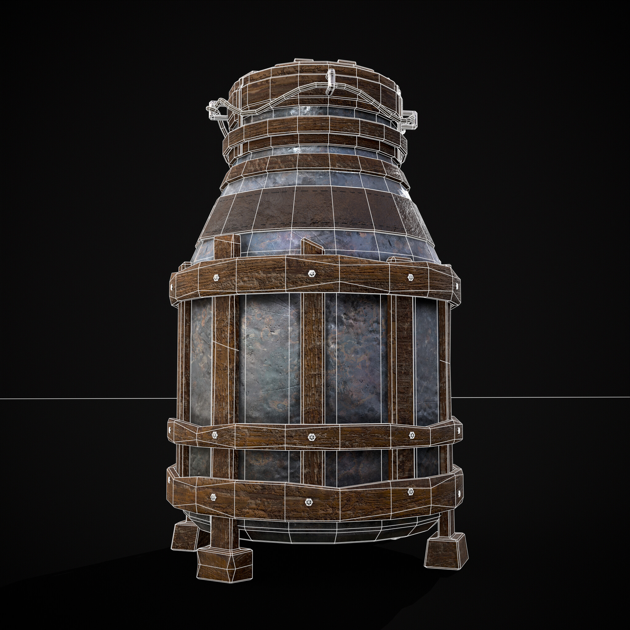 Metal Liquid Storage Container - 3D Model by Get Dead Entertainment