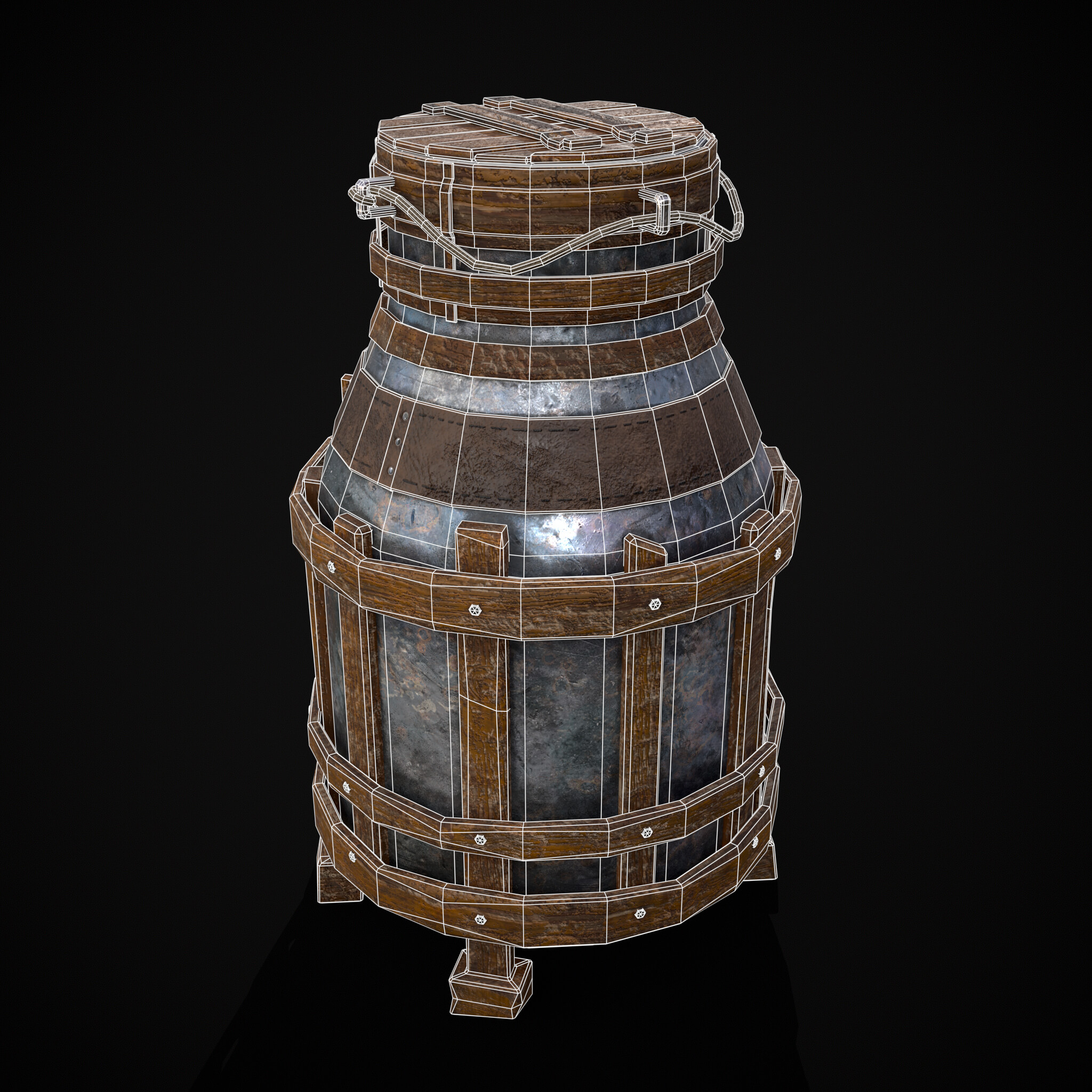 Metal Liquid Storage Container - 3D Model by Get Dead Entertainment