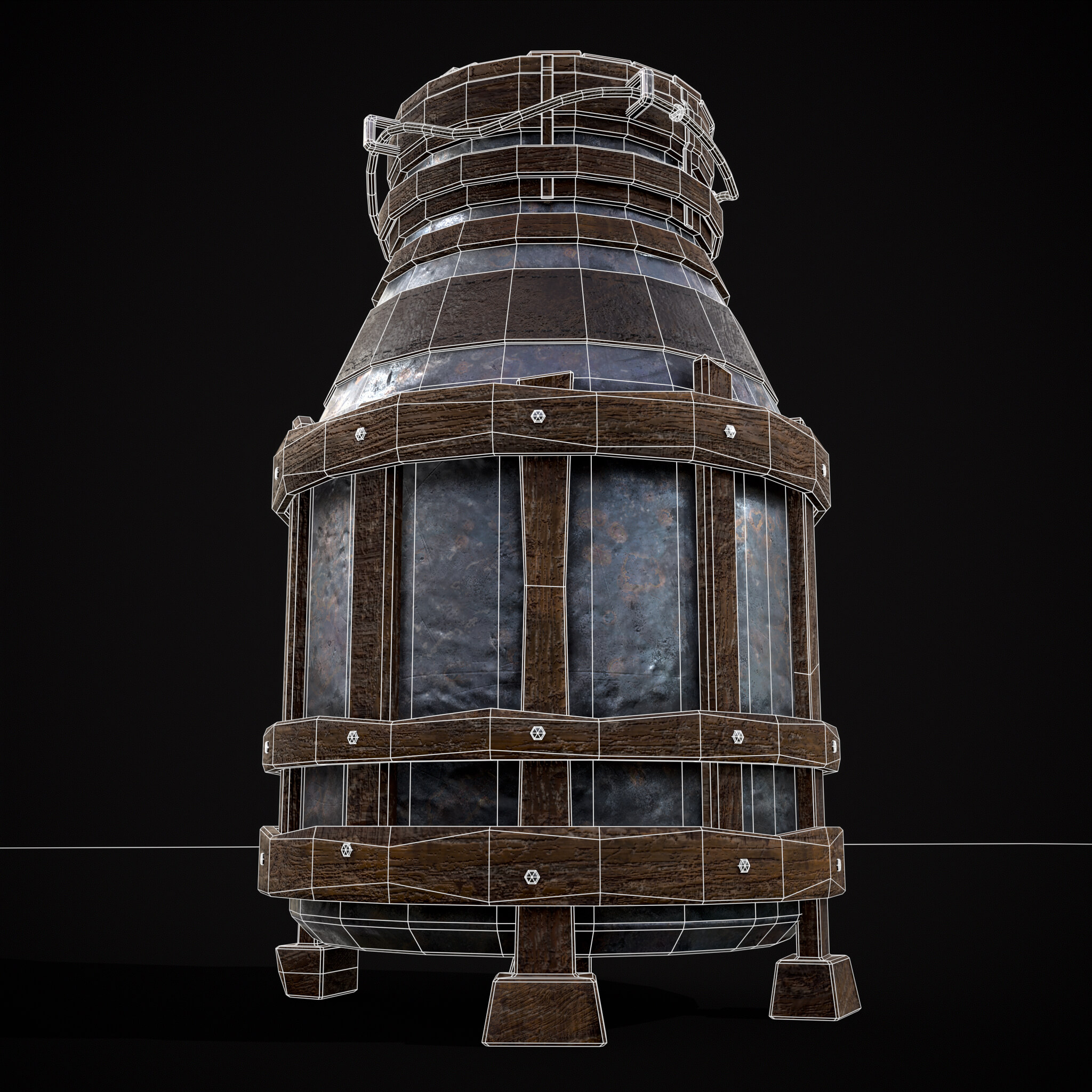 Metal Liquid Storage Container - 3D Model by Get Dead Entertainment