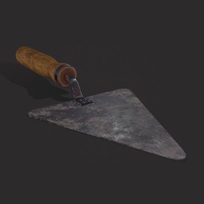 Metal Trowel - 3D Model by Get Dead Entertainment