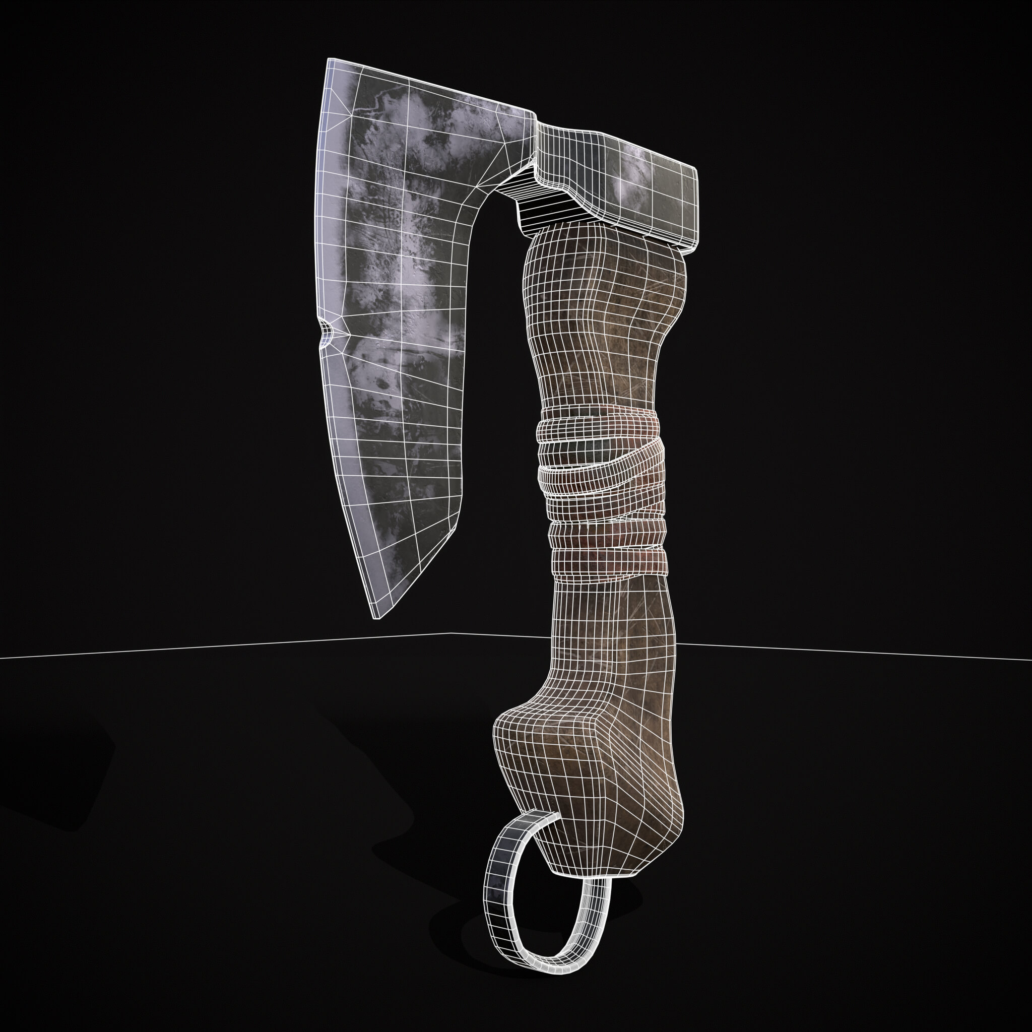 Mini Bearded Hand Ax - 3D Model by Get Dead Entertainment