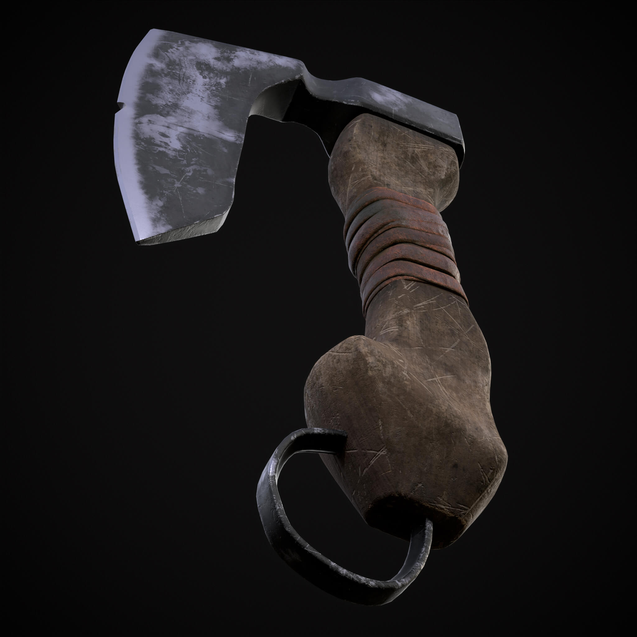 Mini Bearded Hand Ax - 3D Model by Get Dead Entertainment