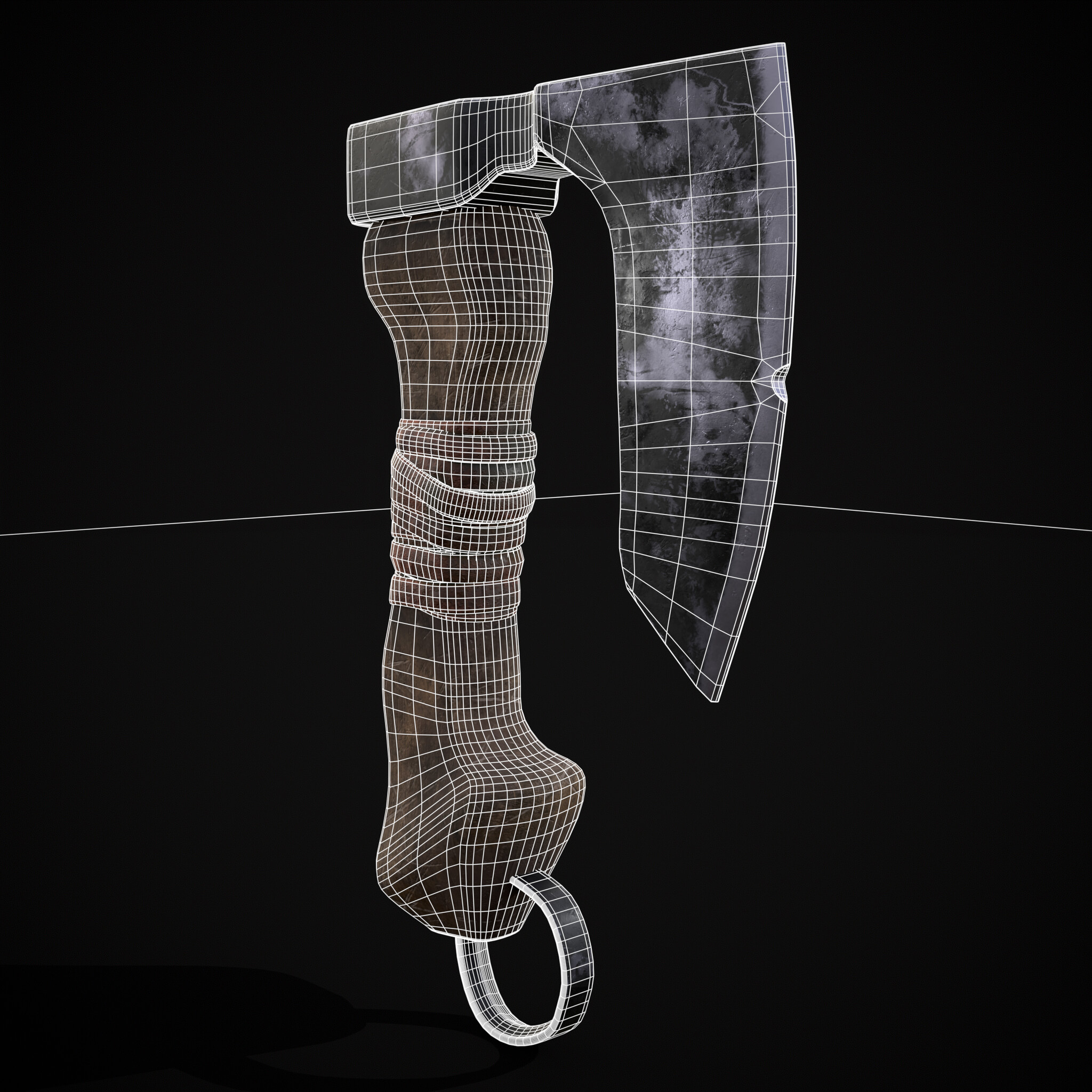 Mini Bearded Hand Ax - 3D Model by Get Dead Entertainment