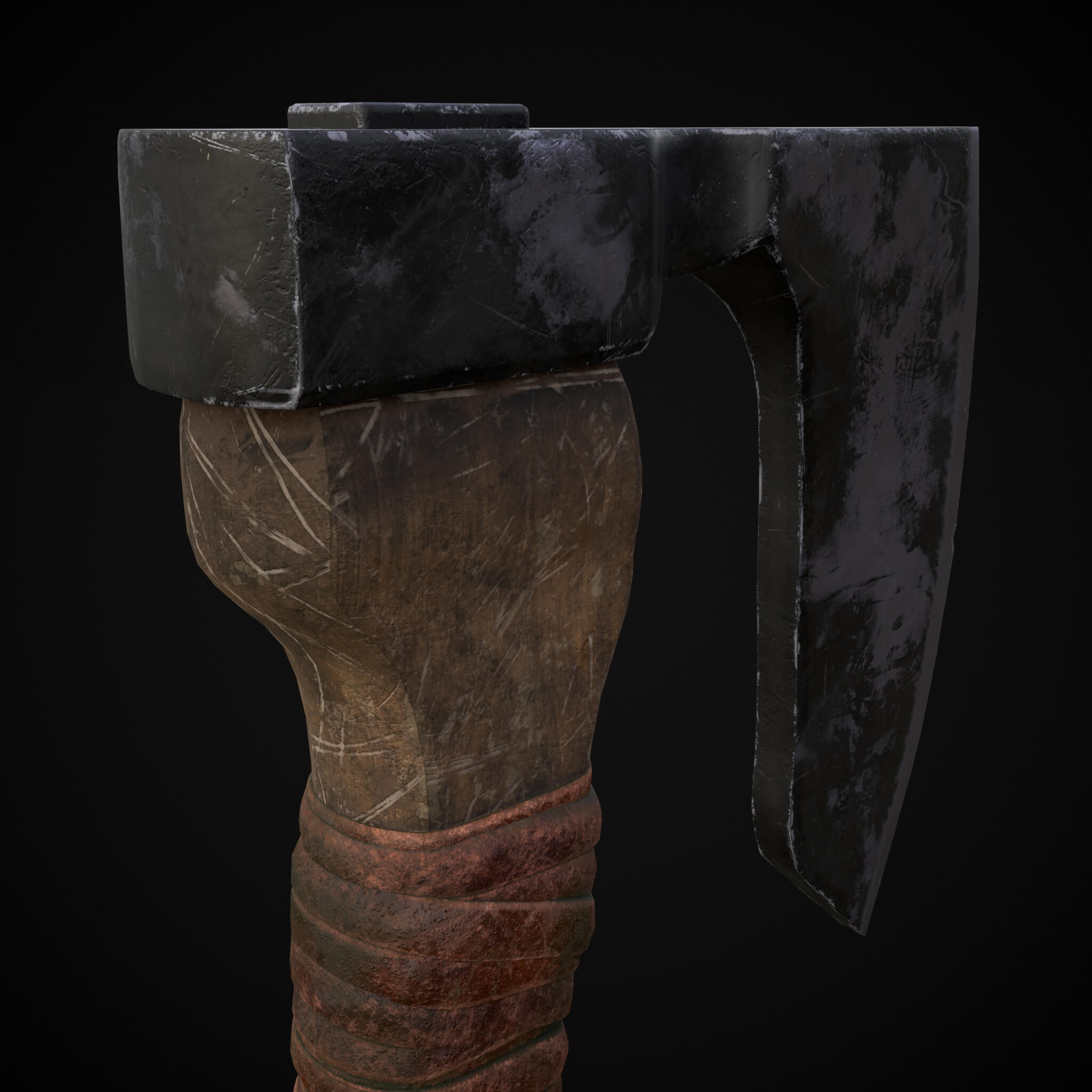 Mini Bearded Hand Ax - 3D Model by Get Dead Entertainment
