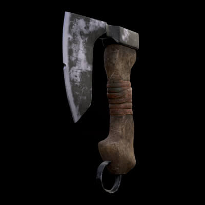 Mini Bearded Hand Ax - 3D Model by Get Dead Entertainment