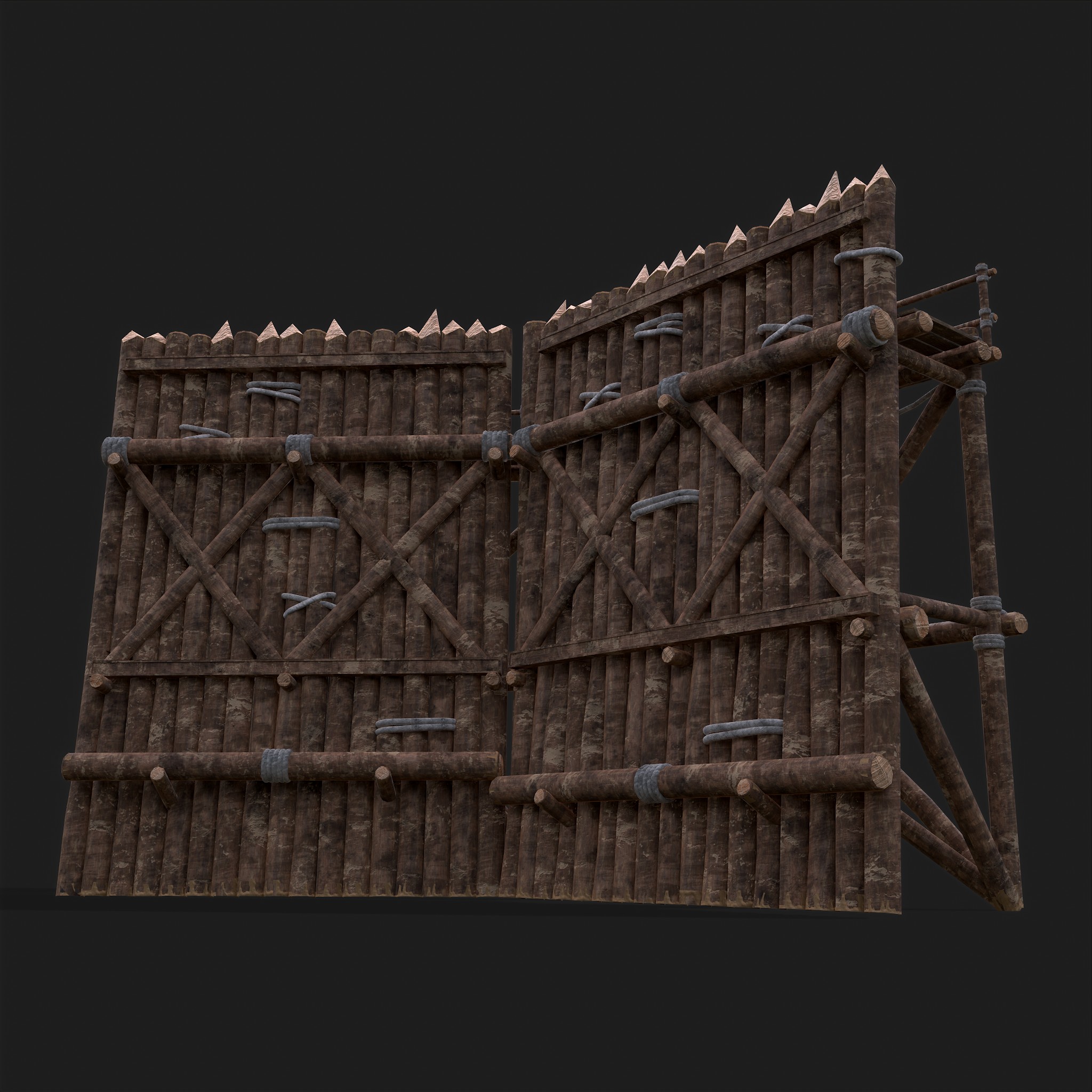 Modular Guarded Wall Sets - 3D Model by Get Dead Entertainment