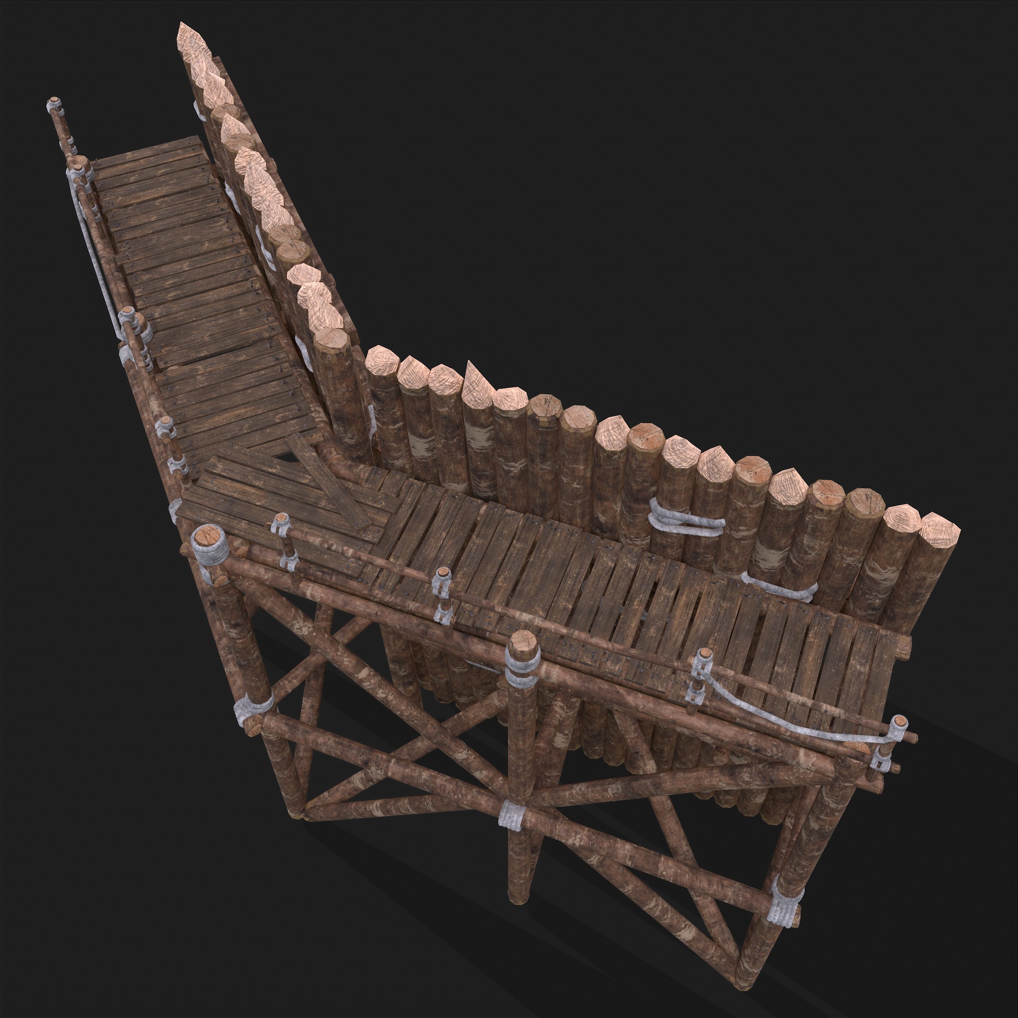 Modular Guarded Wall Sets - 3D Model by Get Dead Entertainment