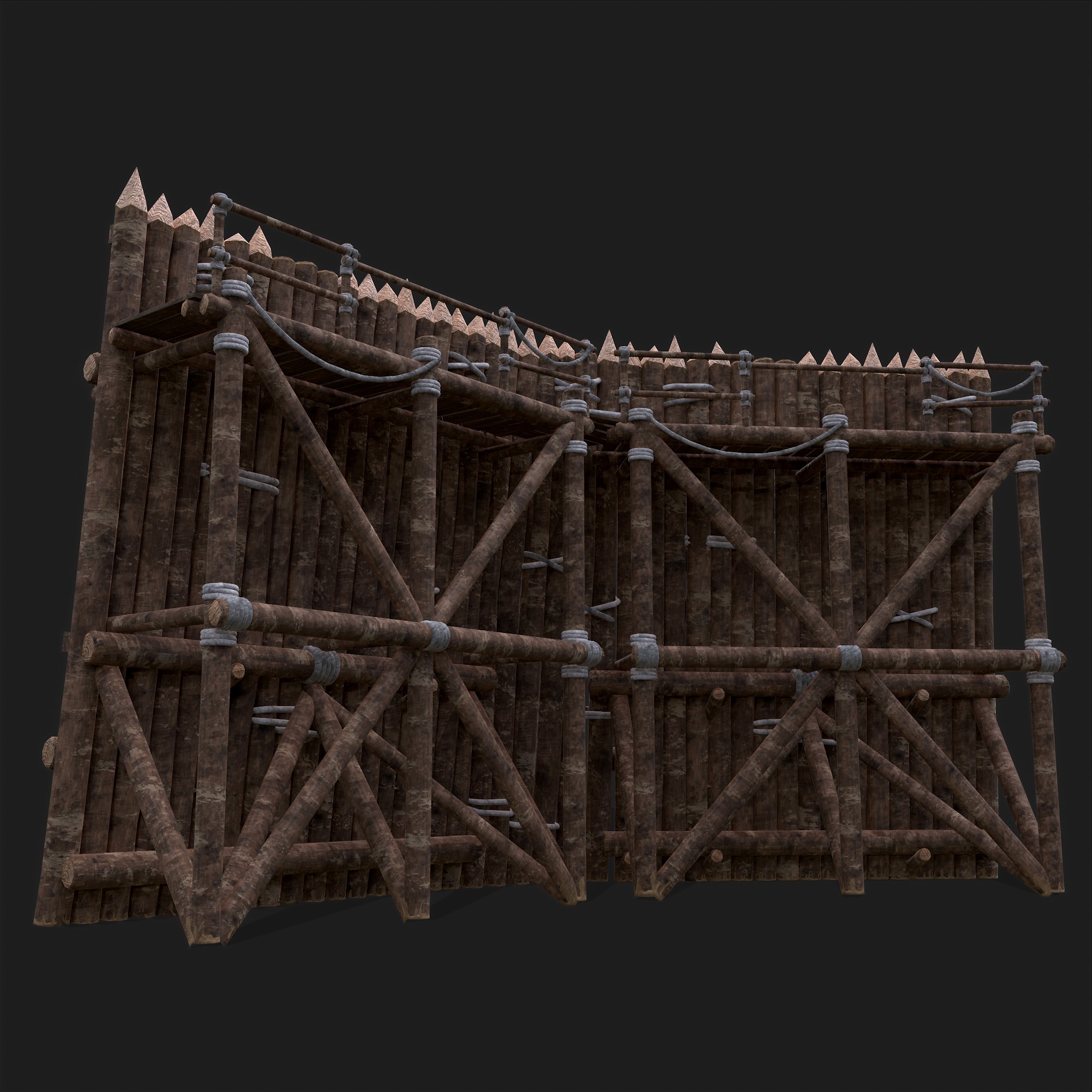 Modular Guarded Wall Sets - 3D Model by Get Dead Entertainment