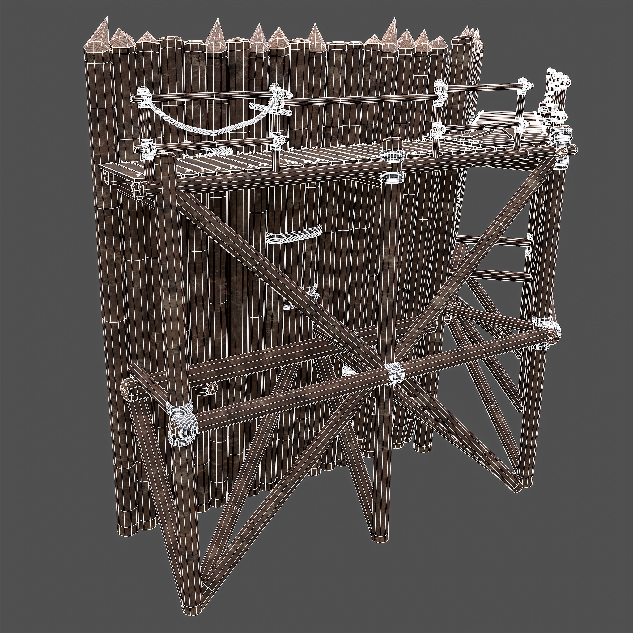 Modular Guarded Wall Sets - 3D Model by Get Dead Entertainment