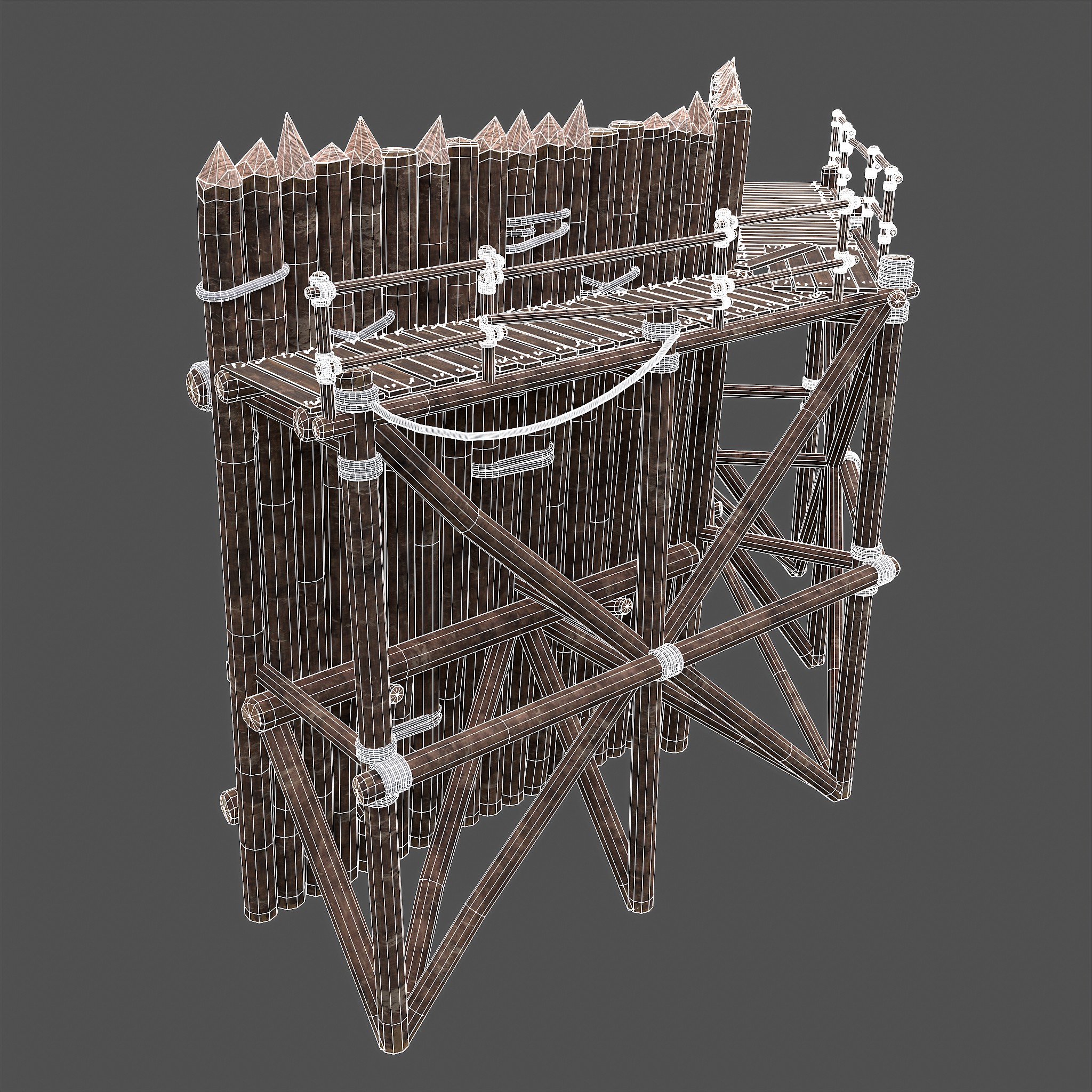 Modular Guarded Wall Sets - 3D Model by Get Dead Entertainment