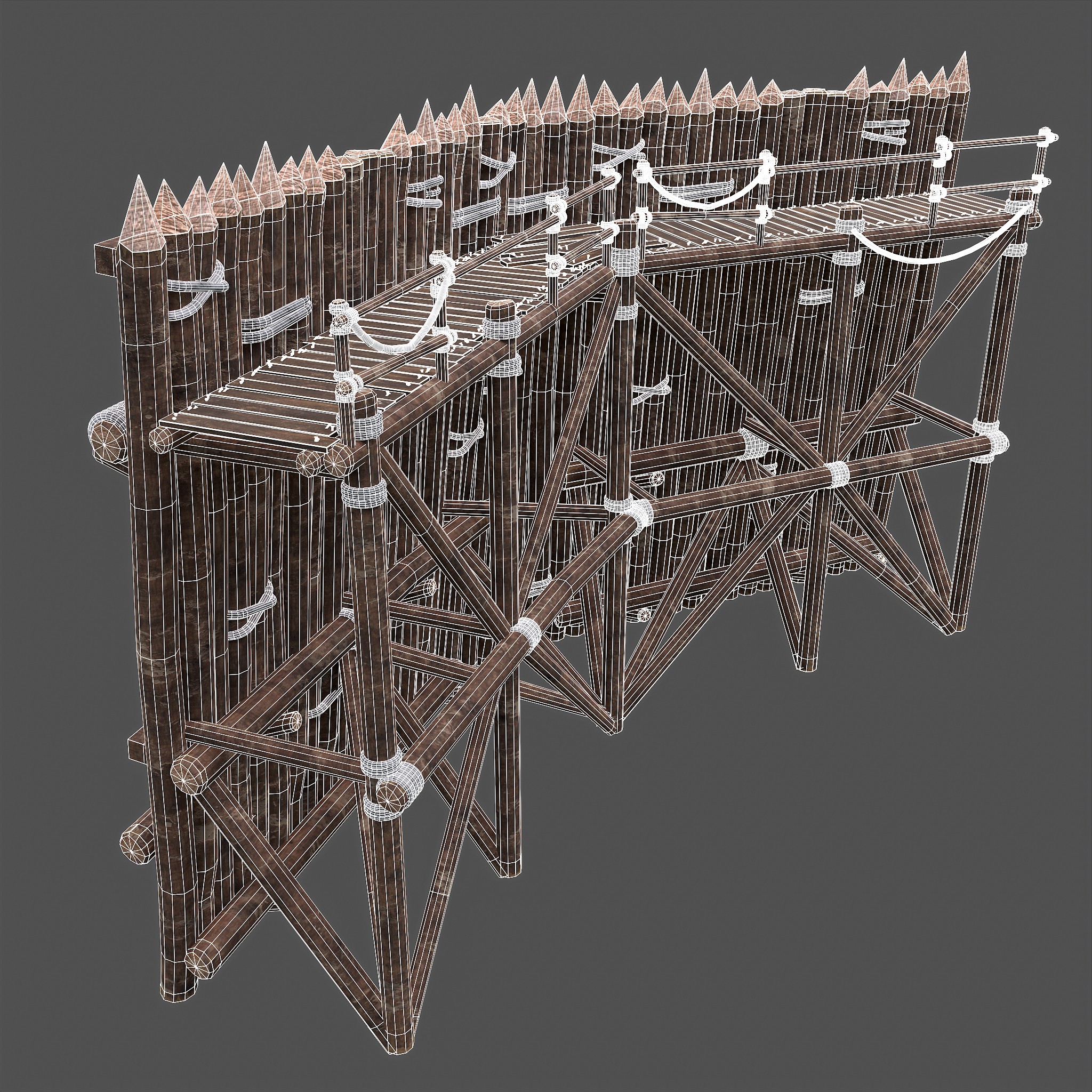 Modular Guarded Wall Sets - 3D Model by Get Dead Entertainment
