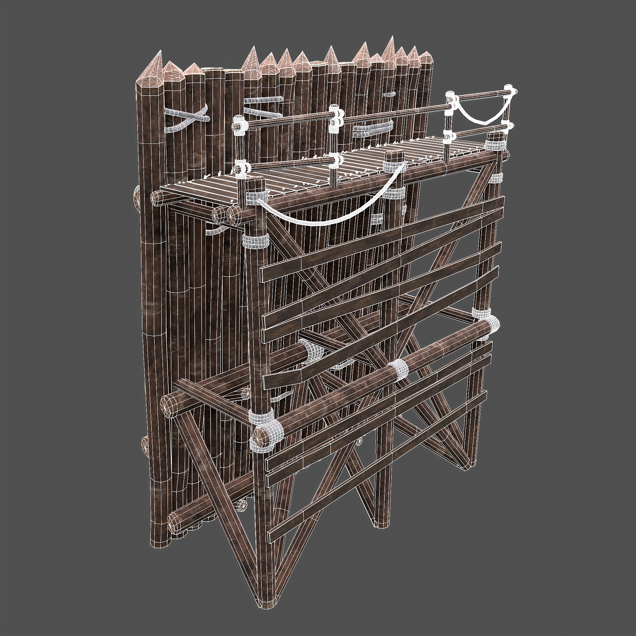 Modular Guarded Wall Sets - 3D Model by Get Dead Entertainment