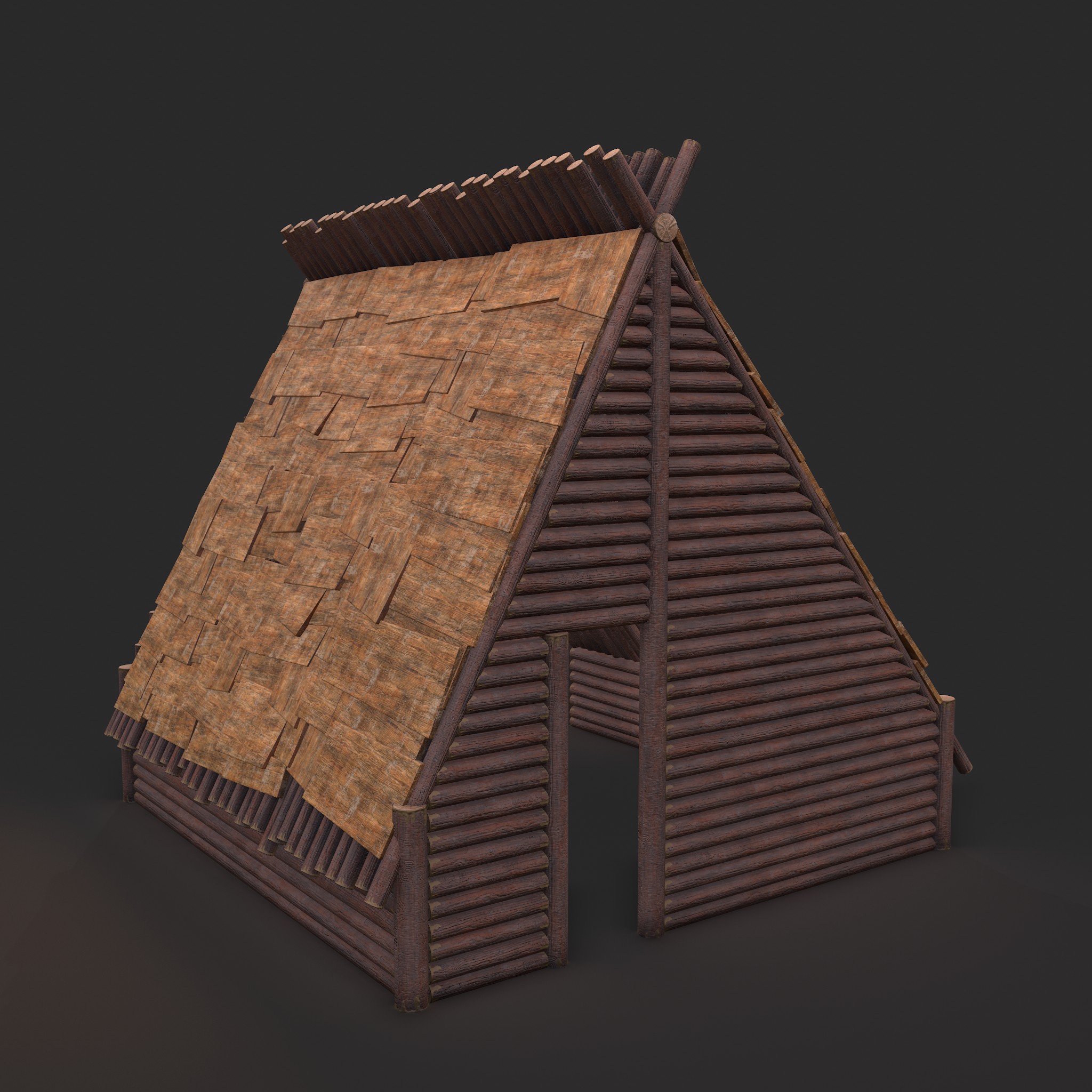 Modular Housing Hut C - 3D Model by Get Dead Entertainment
