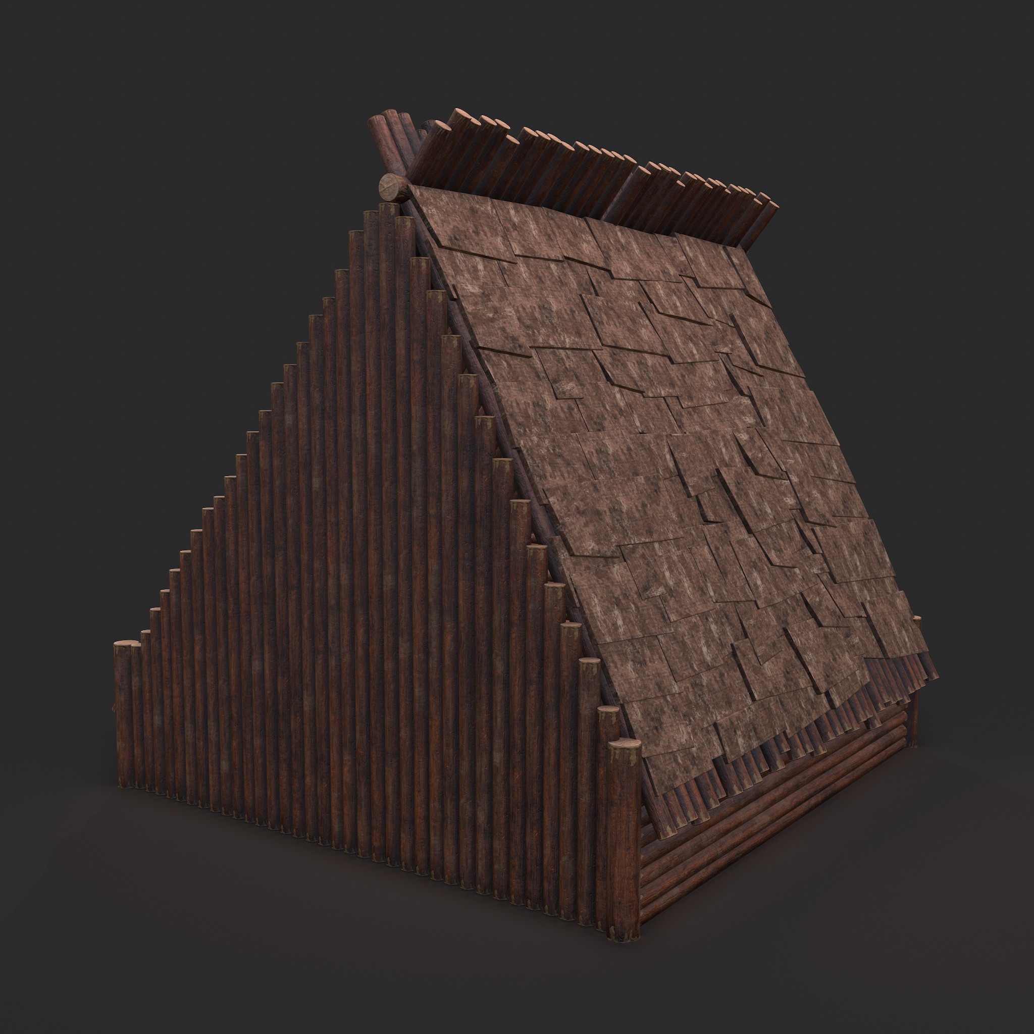 Modular Housing Hut C - 3D Model by Get Dead Entertainment