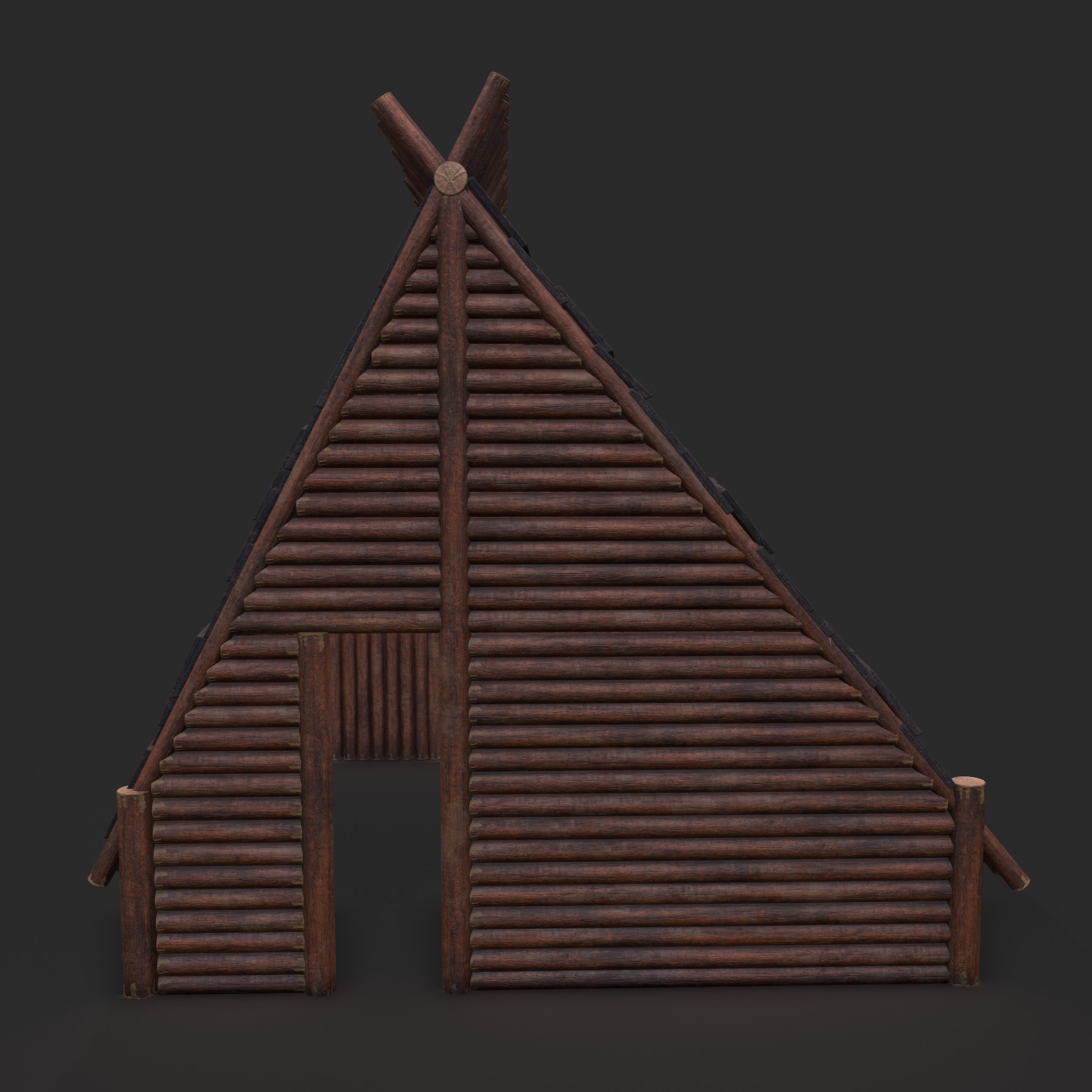 Modular Housing Hut C - 3D Model by Get Dead Entertainment