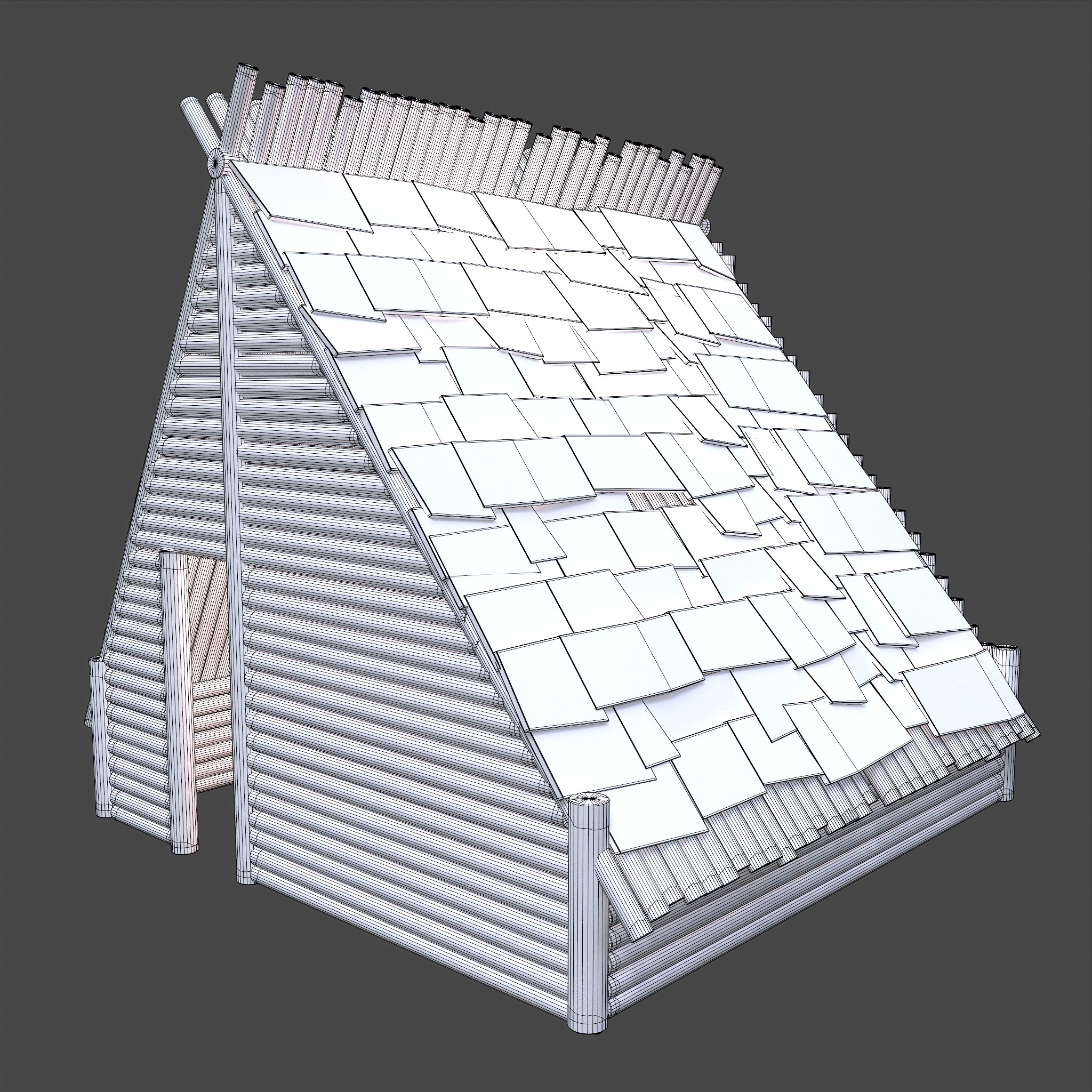 Modular Housing Hut C - 3D Model by Get Dead Entertainment