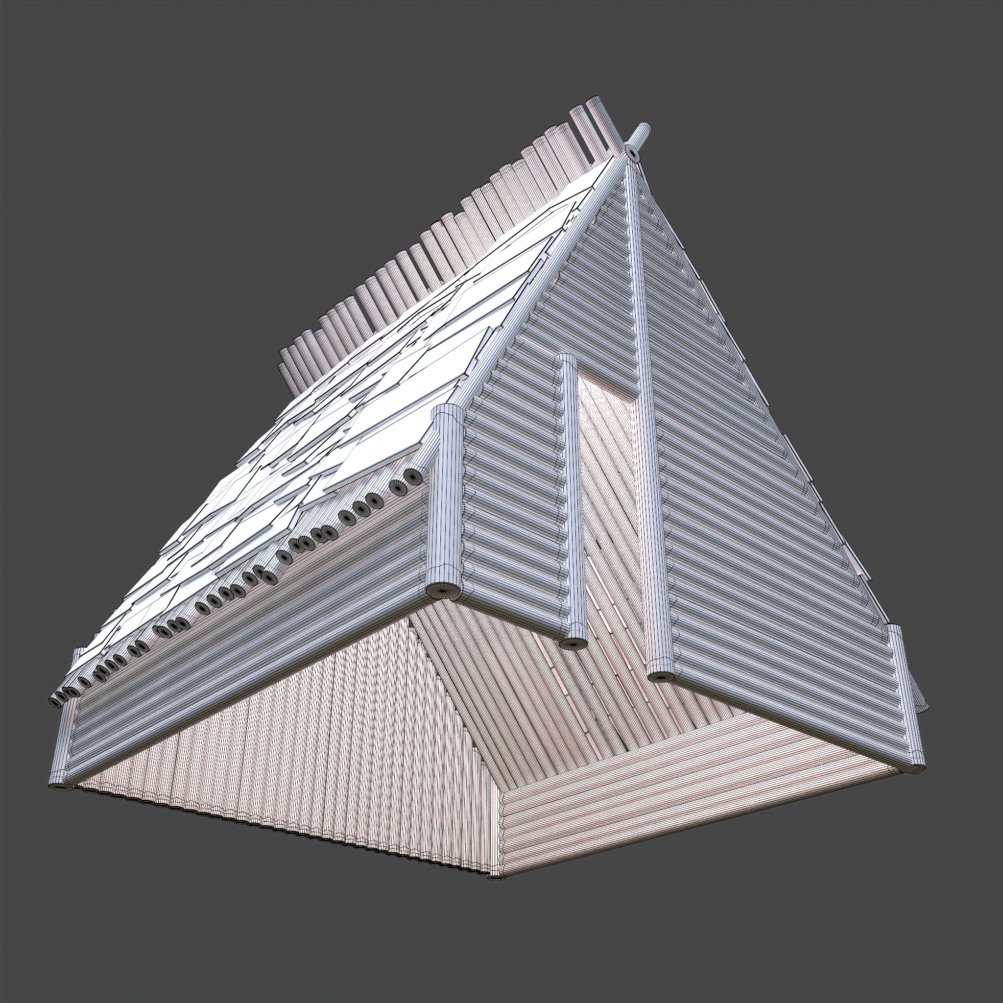 Modular Housing Hut C - 3D Model by Get Dead Entertainment