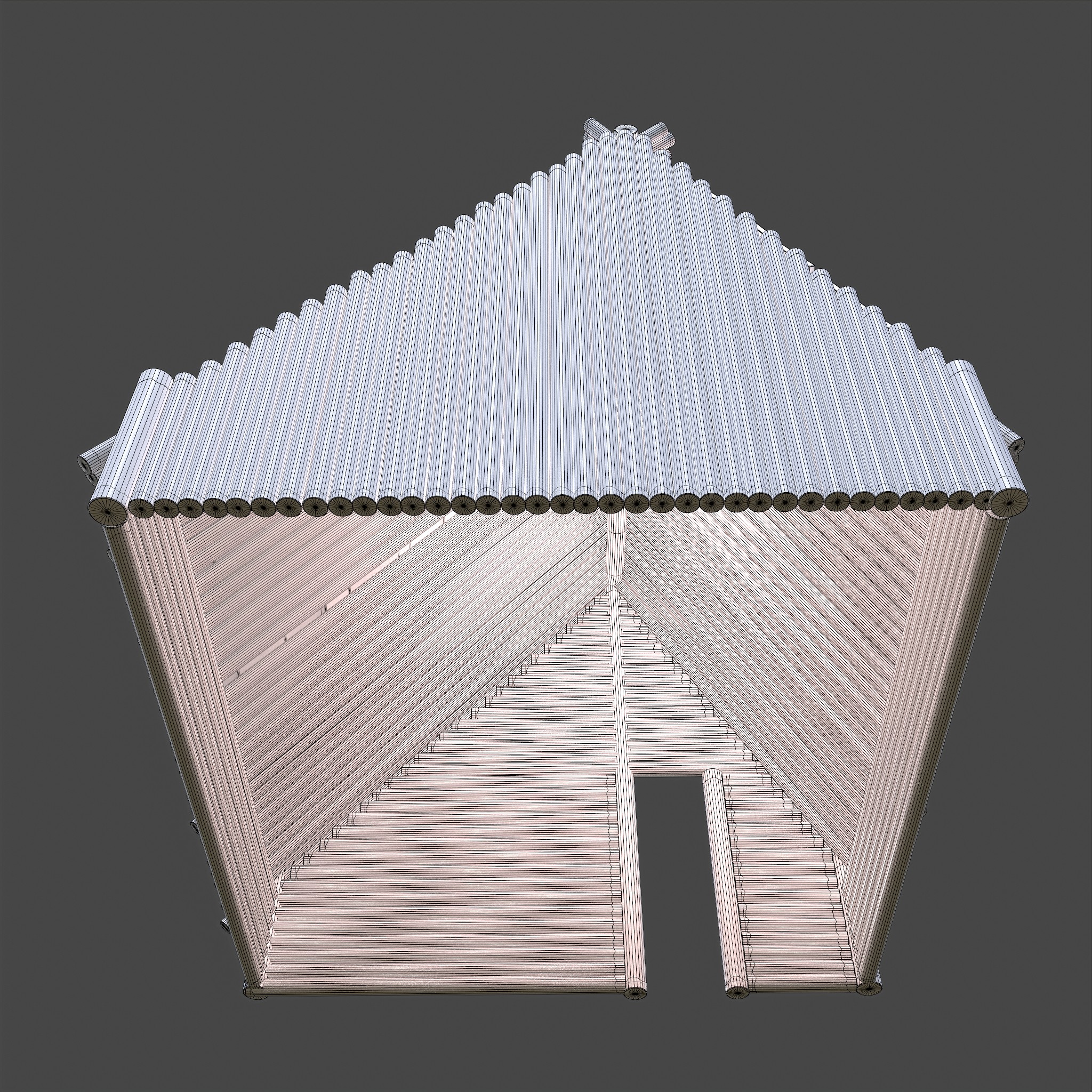 Modular Housing Hut C - 3D Model by Get Dead Entertainment