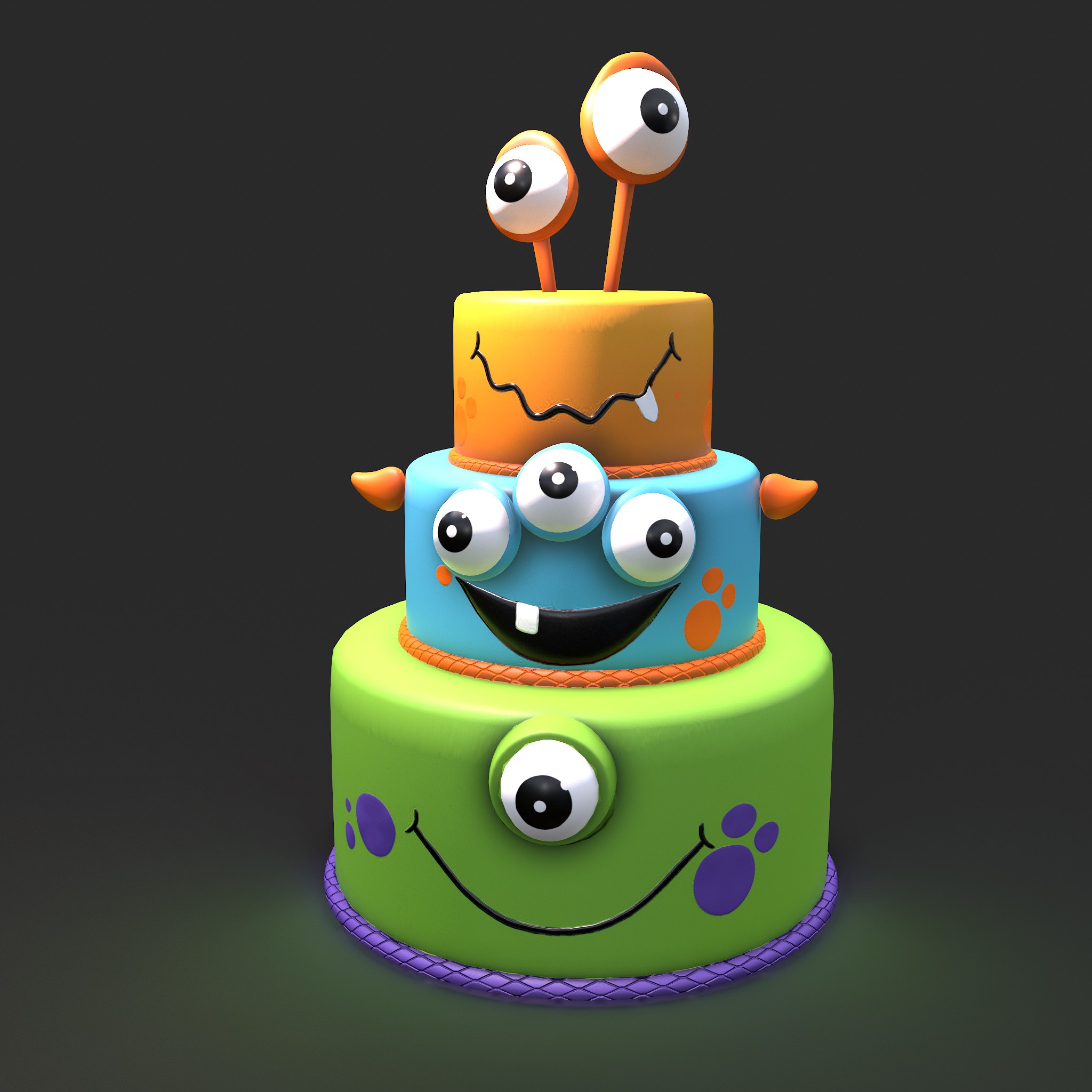 Monster Cake - 3D Model by Get Dead Entertainment