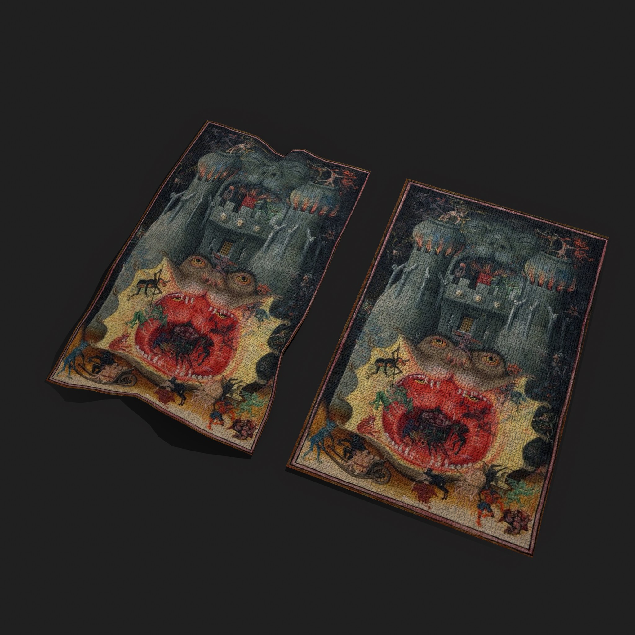 Mouth of Hell Book of Hours Tapestry - 3D Model by Get Dead Entertainment