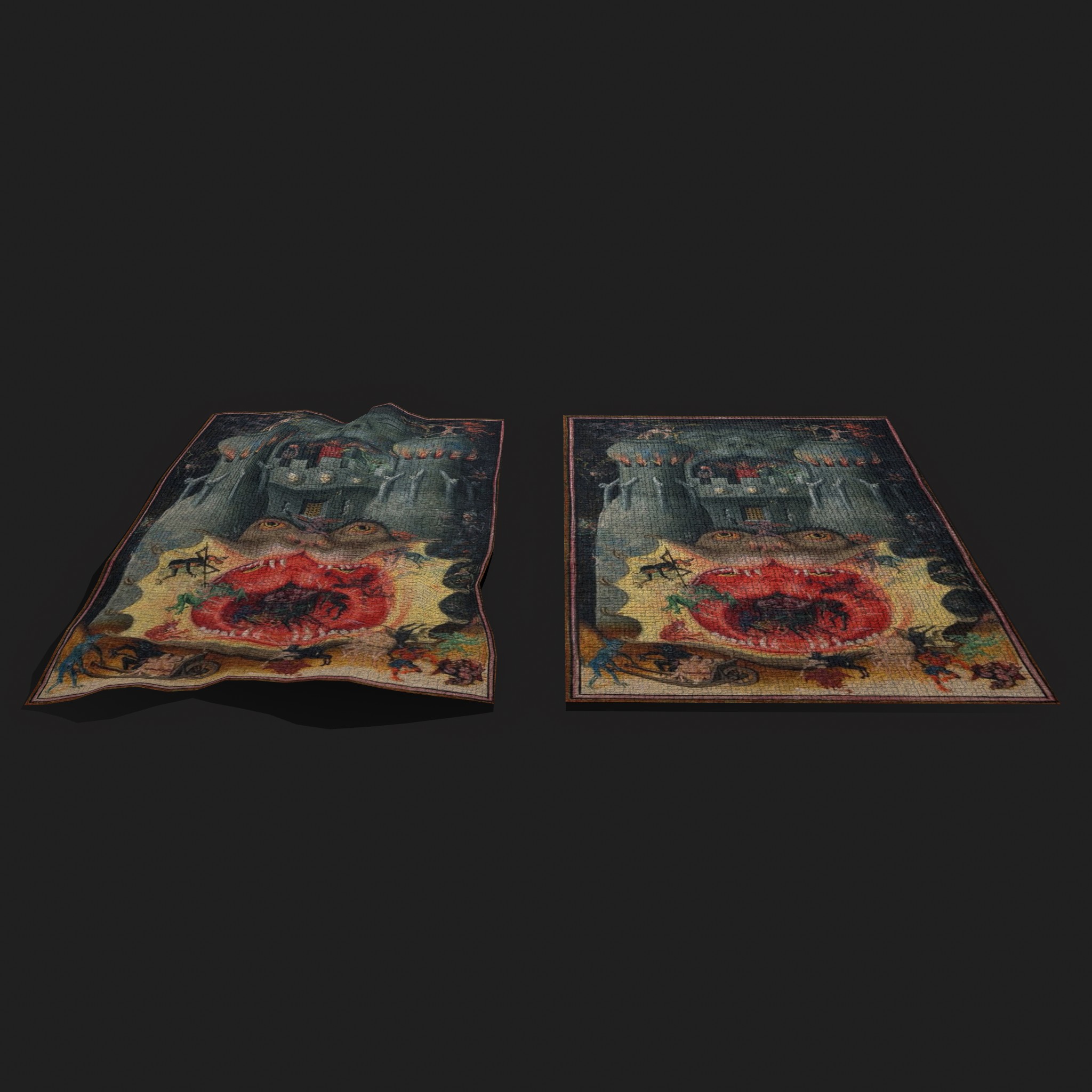 Mouth of Hell Book of Hours Tapestry - 3D Model by Get Dead Entertainment