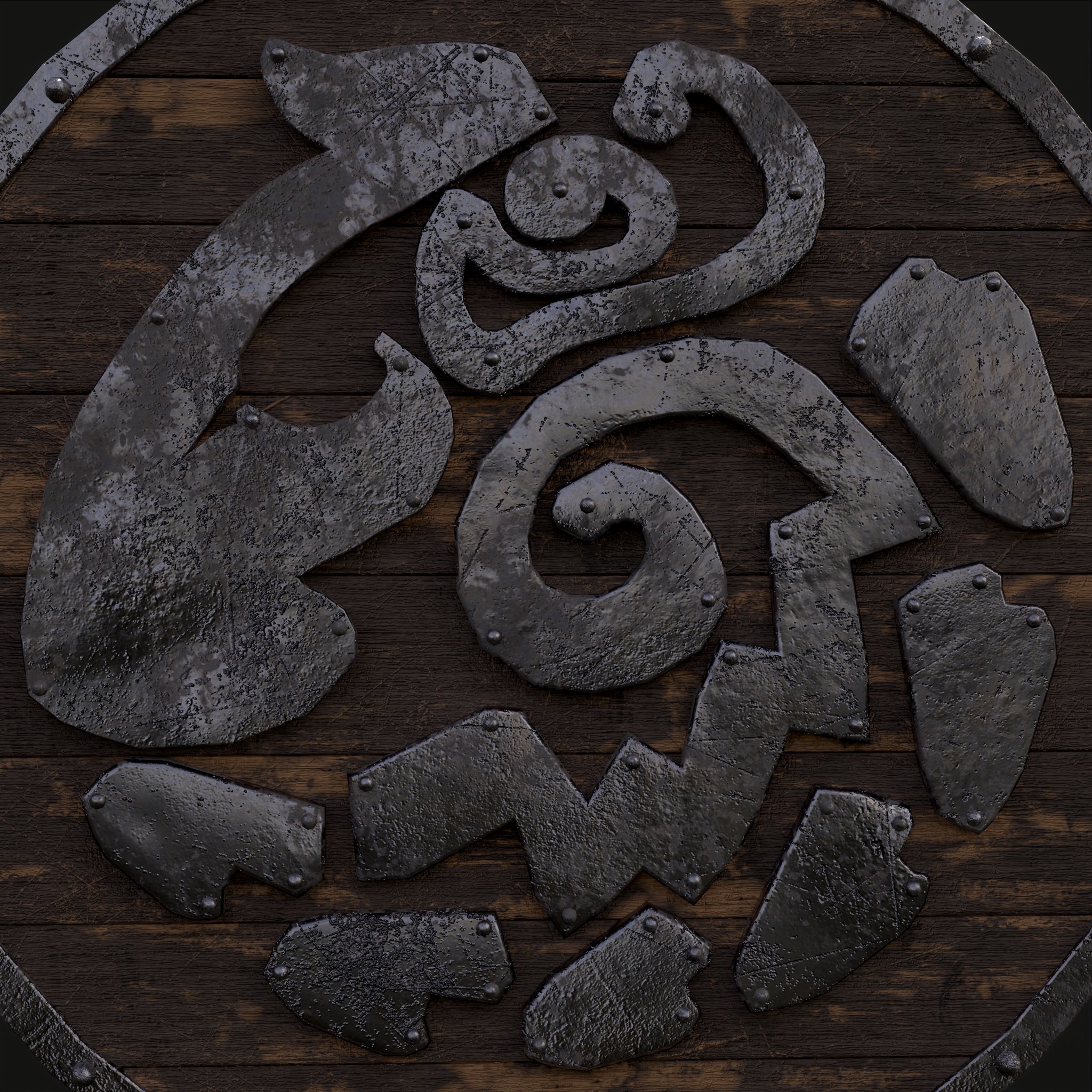 Nordic Wild Steed Shield - 3D Model by Get Dead Entertainment